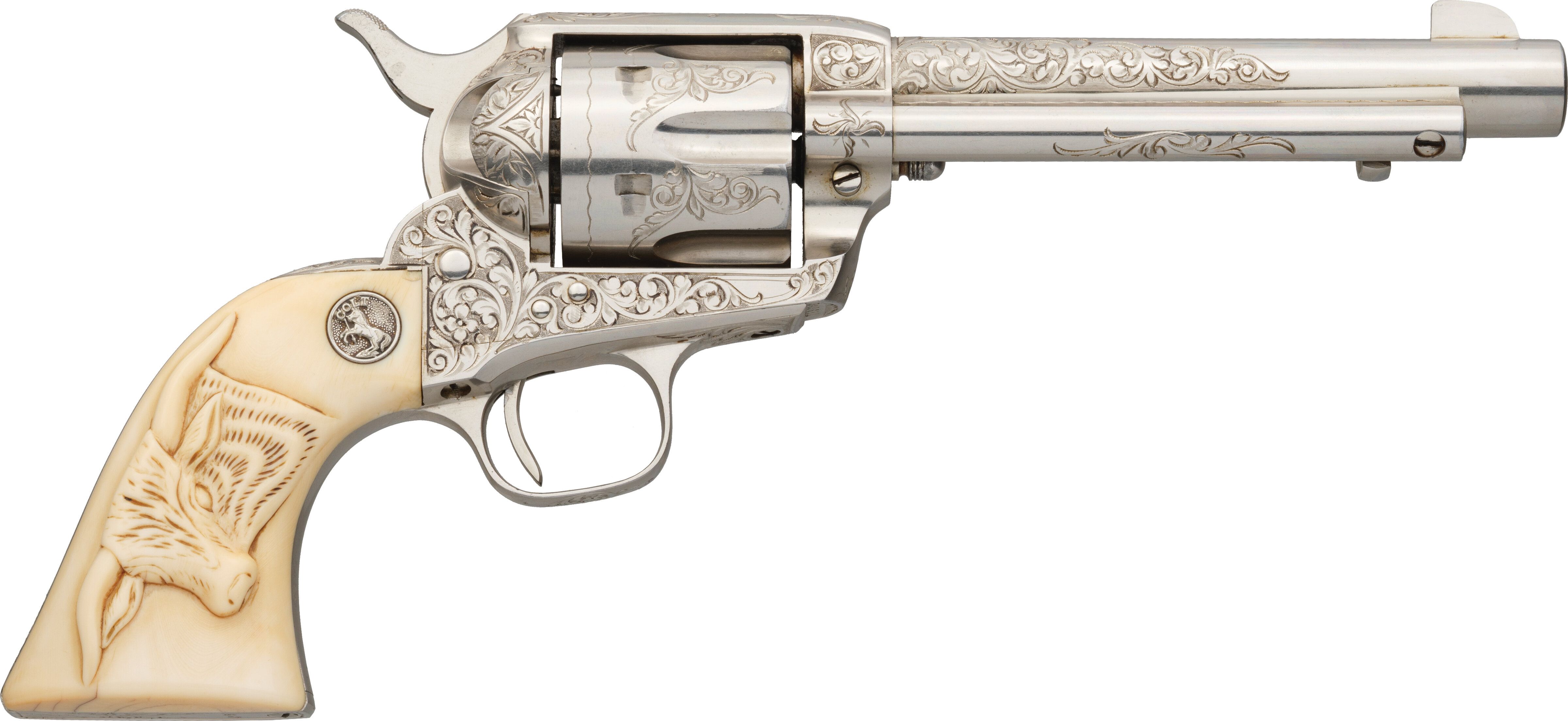 Wilbur Glahn Factory Master Engraved Colt Single Action Army | Rock ...