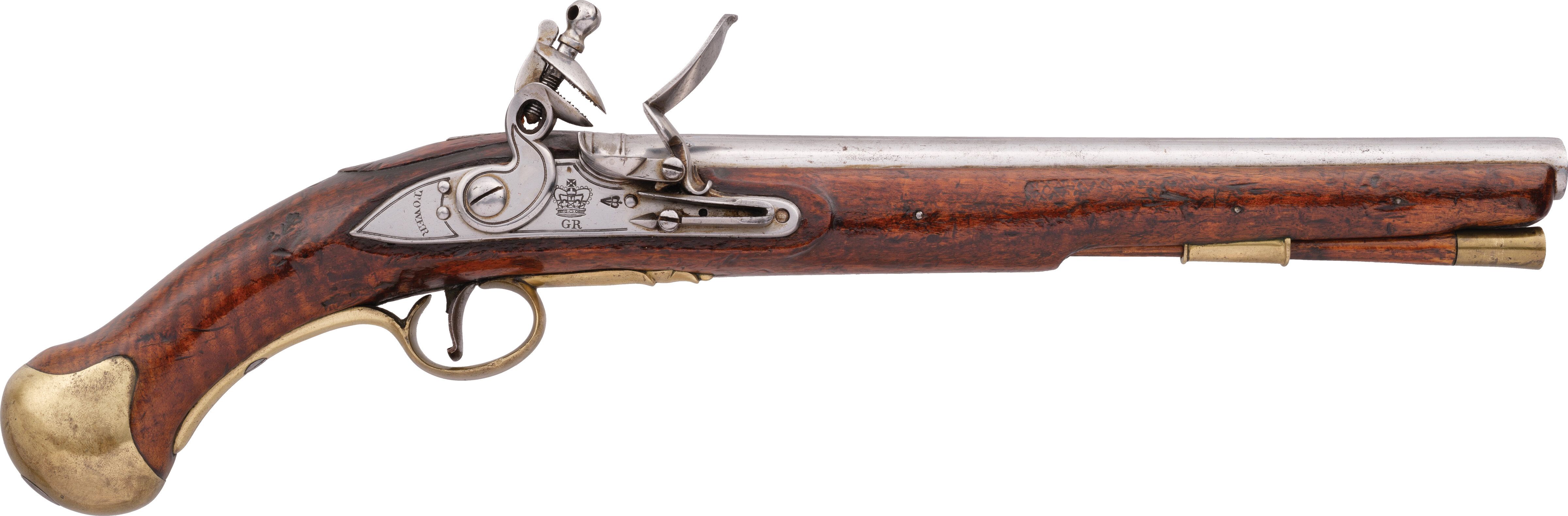 Napoleonic Wars Era British Flintlock Long Sea Service Pistol | Rock ...