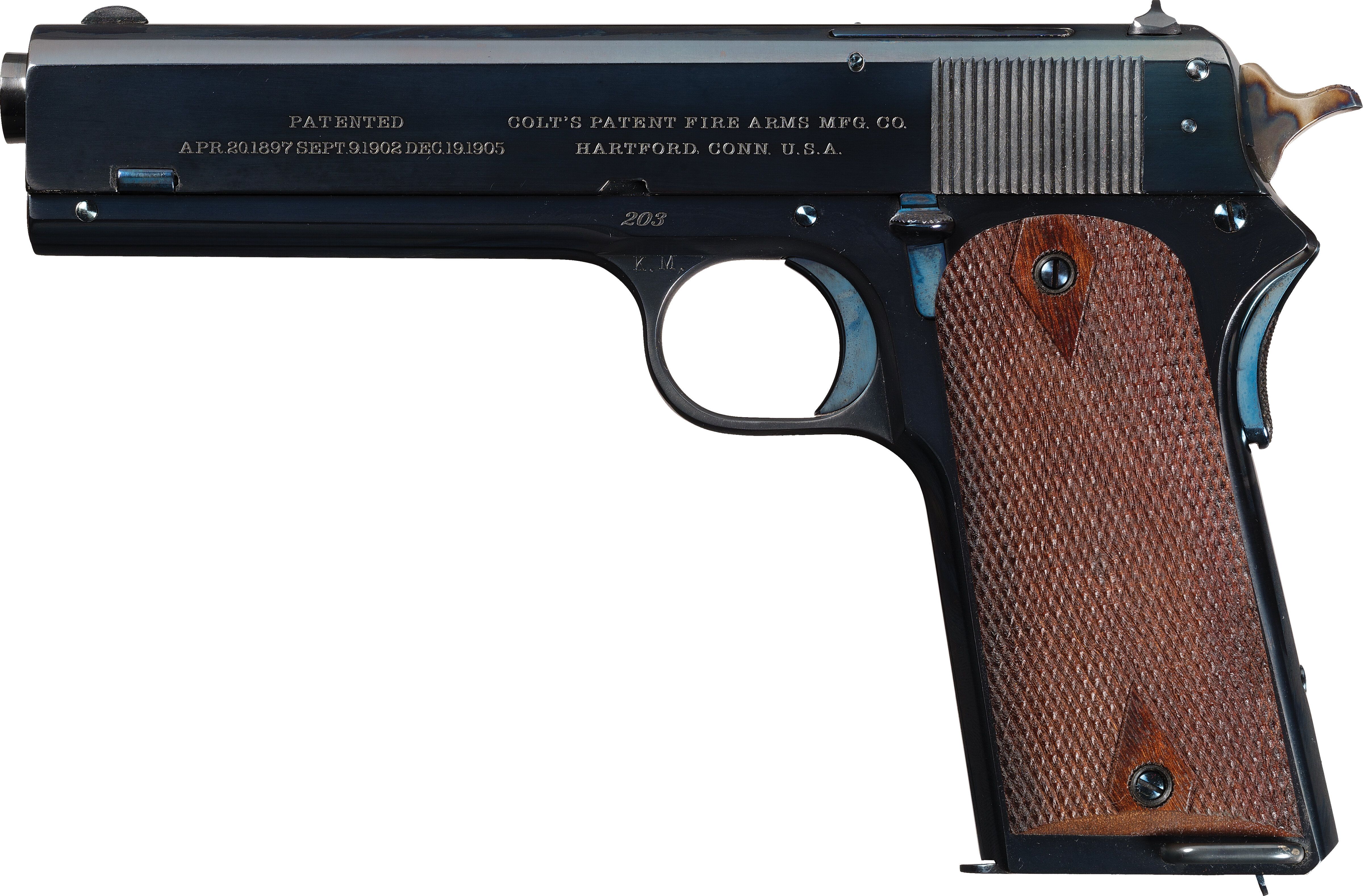 U.S. Army Test Trials Colt Model 1907 Military Pistol | Rock Island Auction