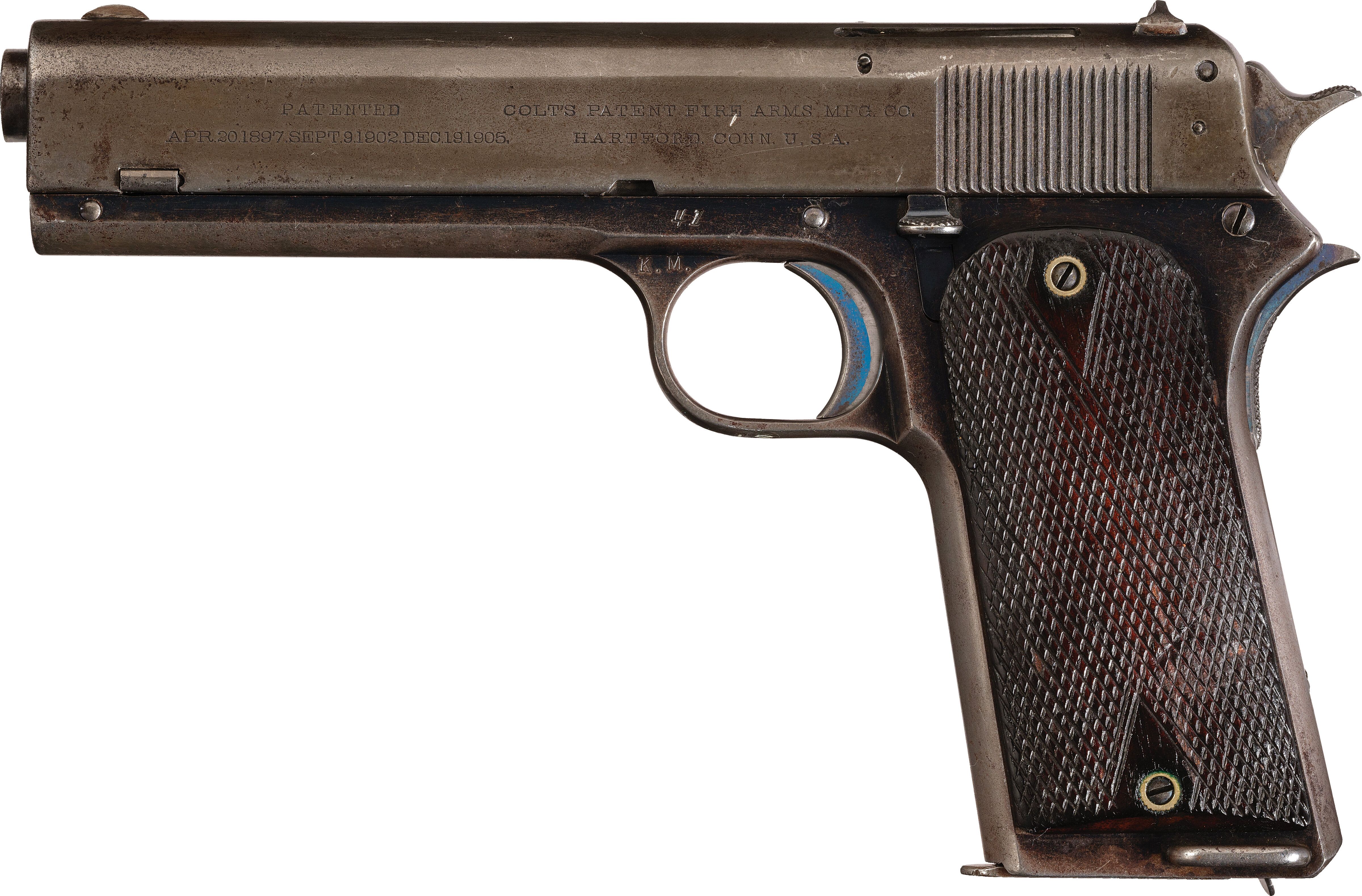 Documented Philippines Tested U.S. Army Colt 1907 Pistol | Rock Island ...