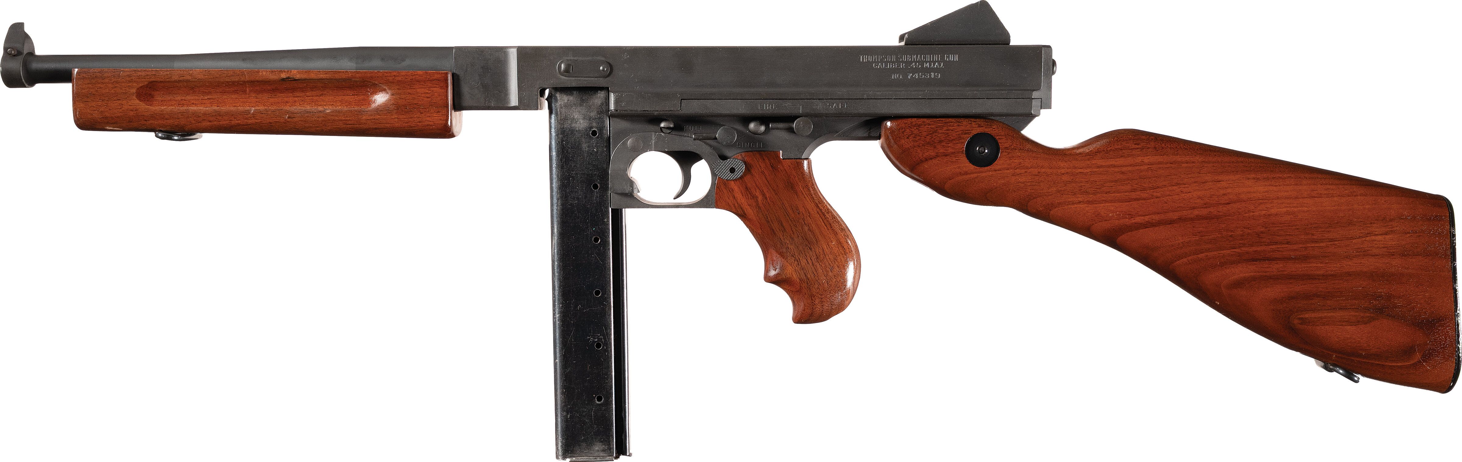 WWII U.S. AO/Savage M1A1 Thompson, Class III/NFA C&R Machine Gun | Rock ...