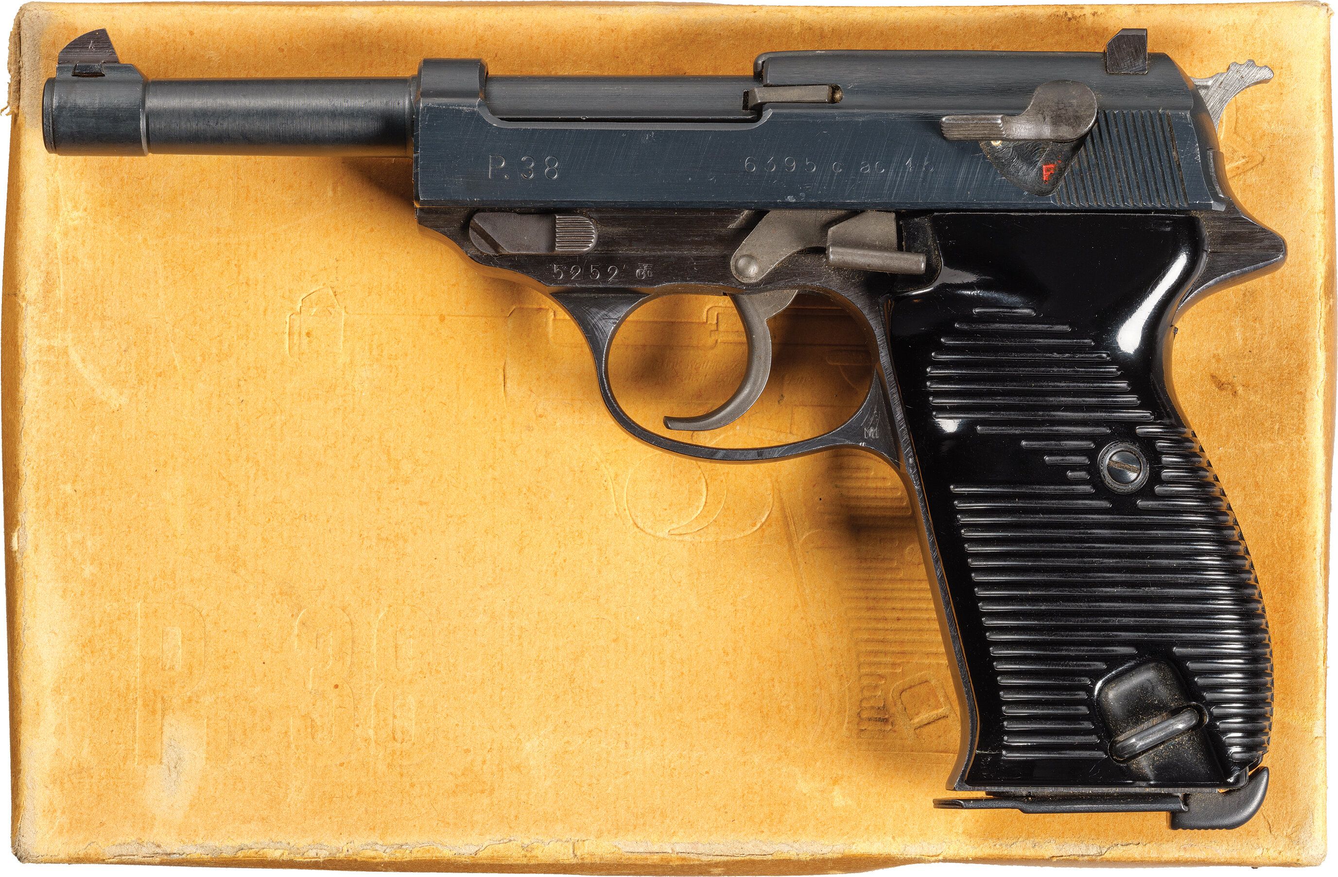 Post-WWII Belgian FN P.38 Commercial Pistol with Box | Rock Island Auction