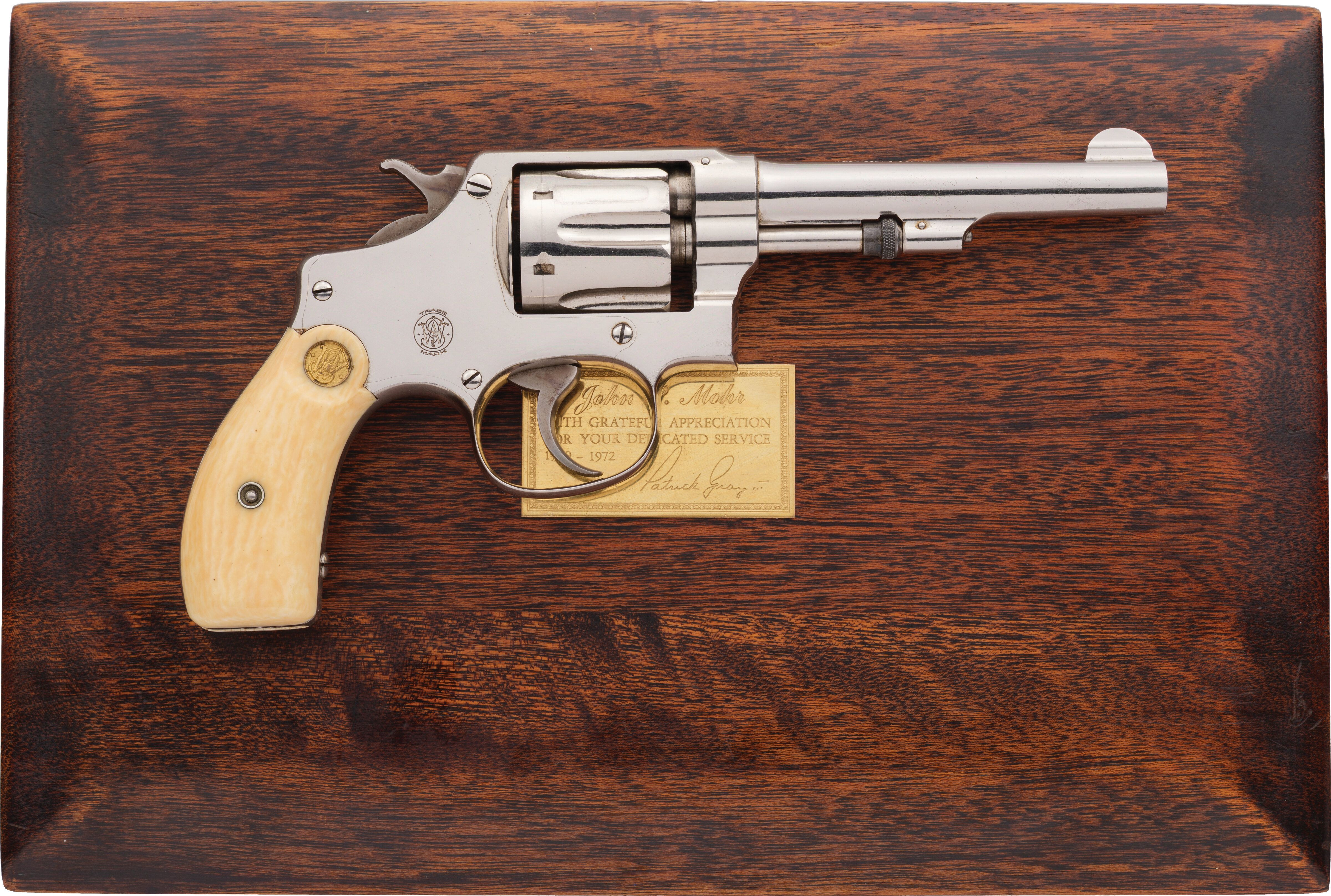 S&W Model 1903 Revolver with Case Inscribed to FBI Administrator | Rock ...