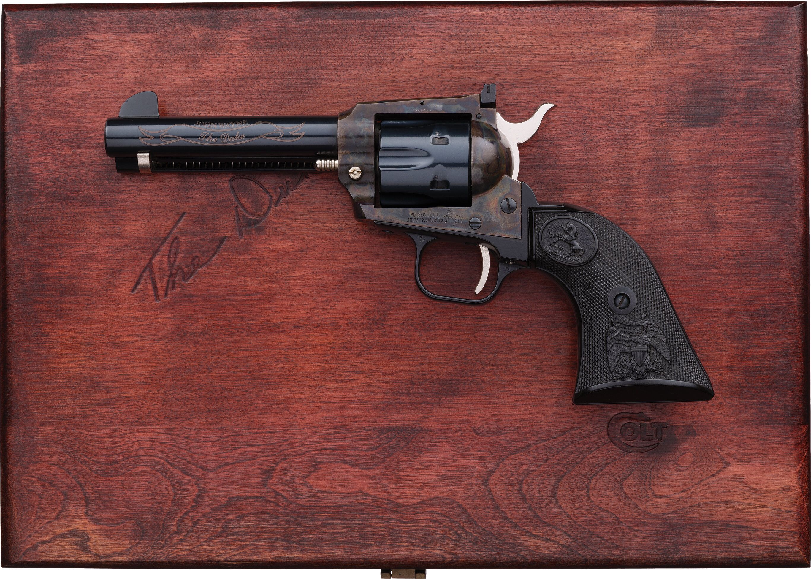 DUKE Serialized Colt John Wayne "The Duke" New Frontier Revolver | Rock ...