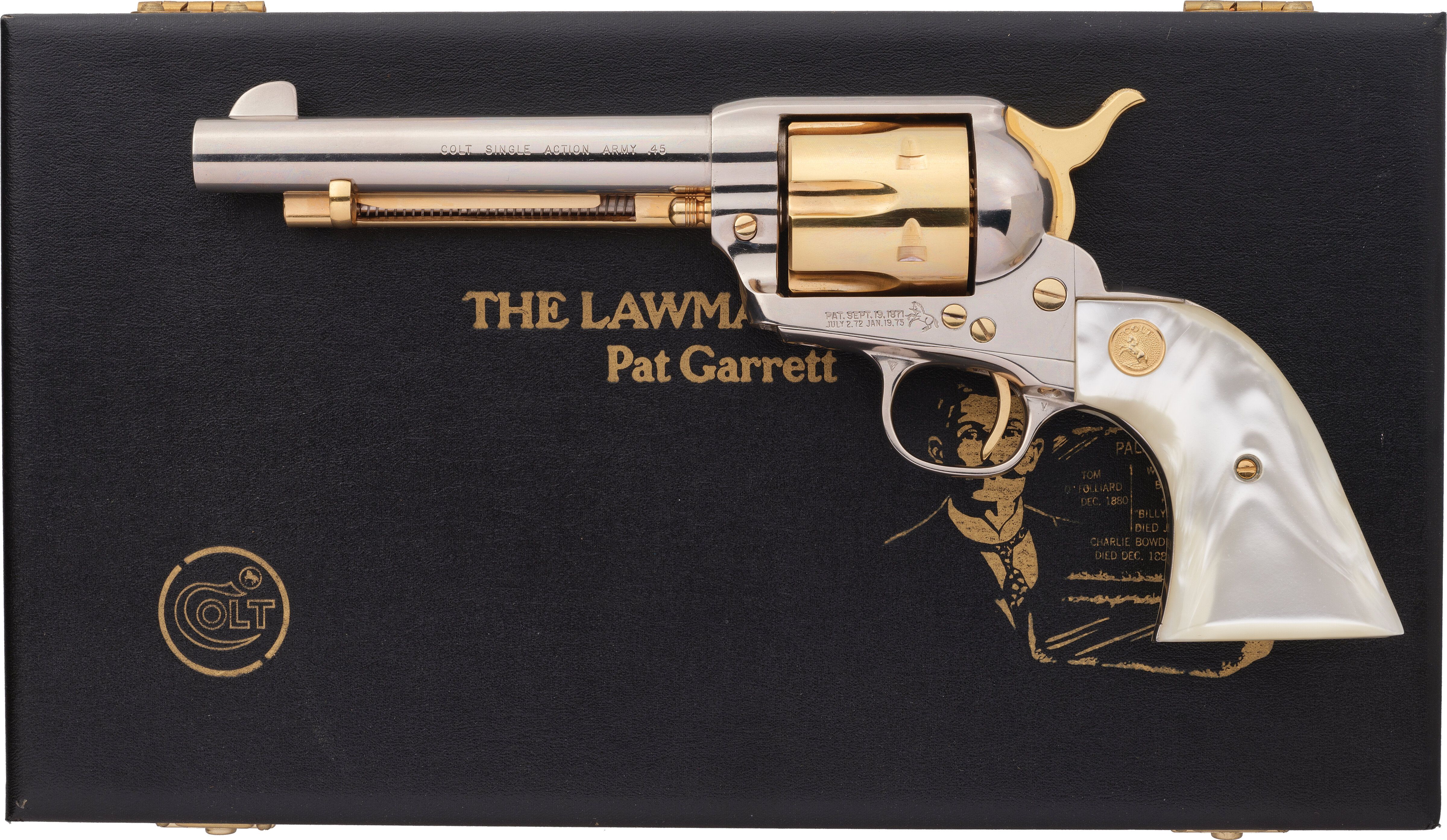 Cased Colt Lawman Series Pat Garrett Single Action Army Revolver | Rock ...