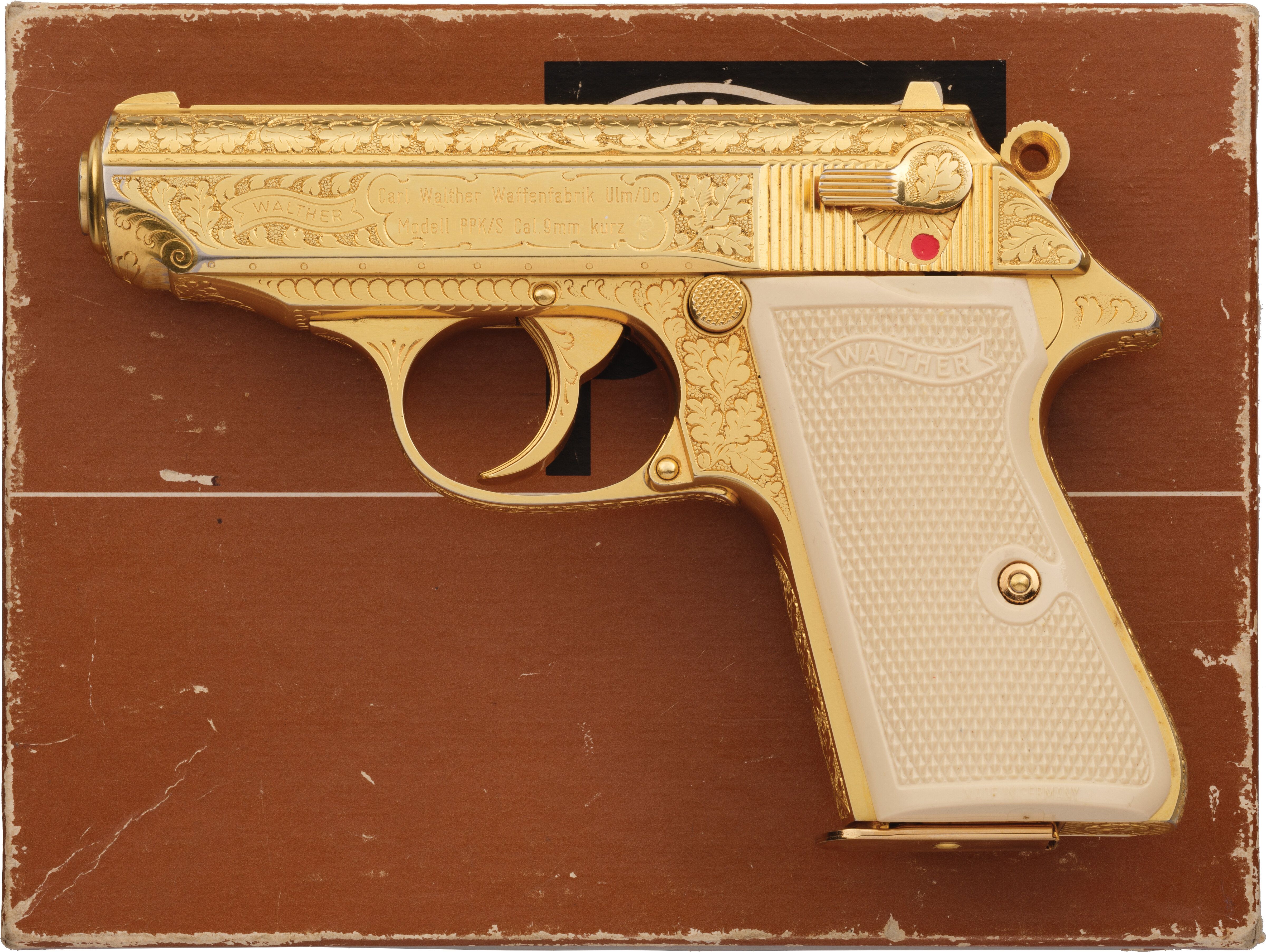 Engraved and Gold Plated Walther/Interarms Inc. PPK/S Pistol | Rock ...