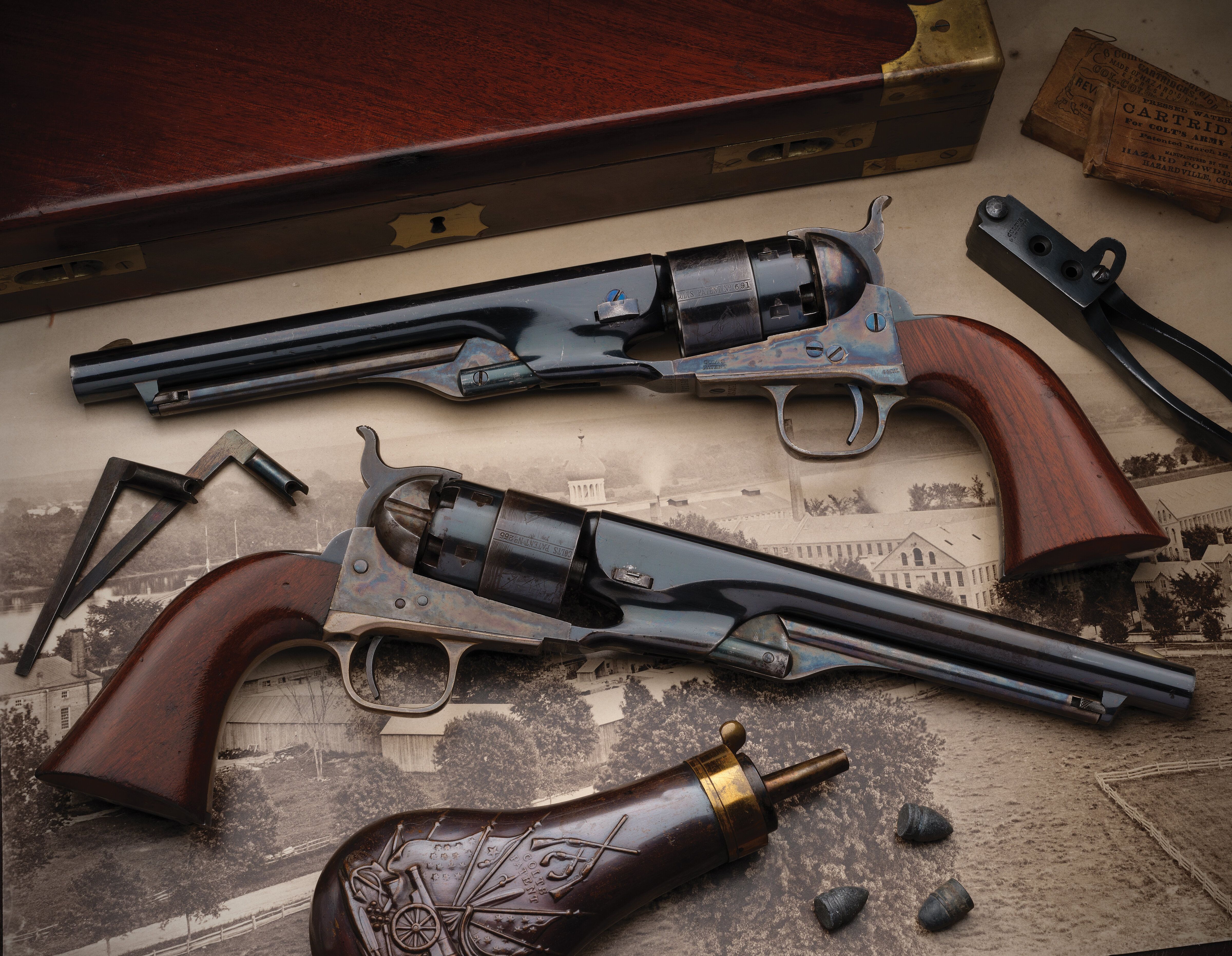 Cased Pair of Colt Model 1860 Army Percussion Revolvers | Rock Island ...