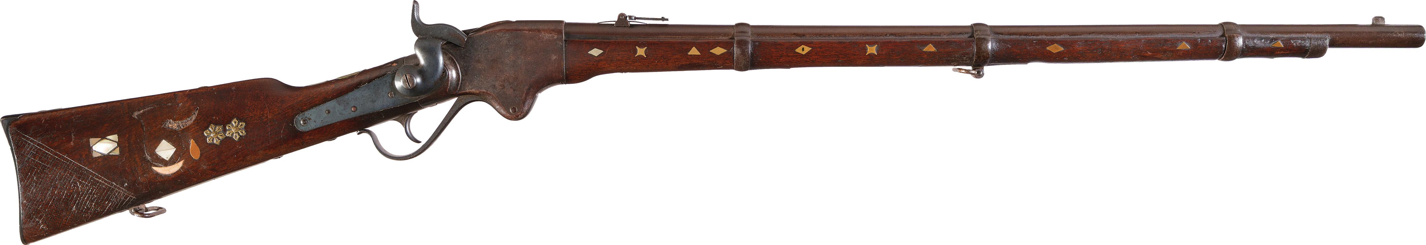 Decorated Civil War U.S. Spencer Model 1860 Army Repeating Rifle | Rock ...