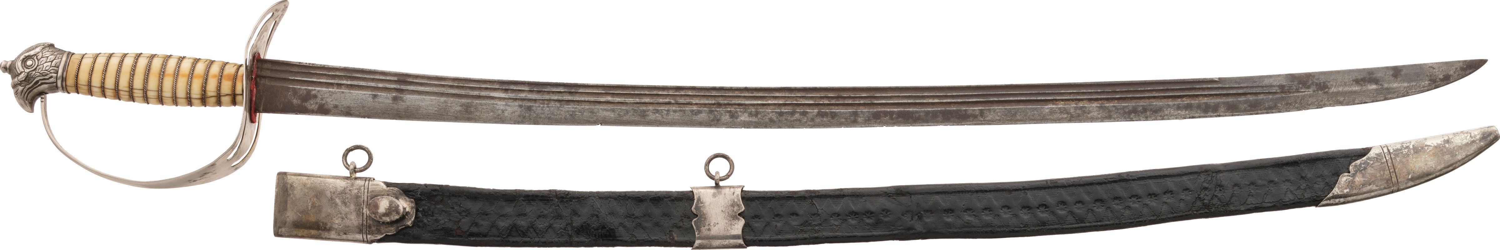 Well-Documented William Ball Eagle Head Pommel Officer's Sword | Rock ...