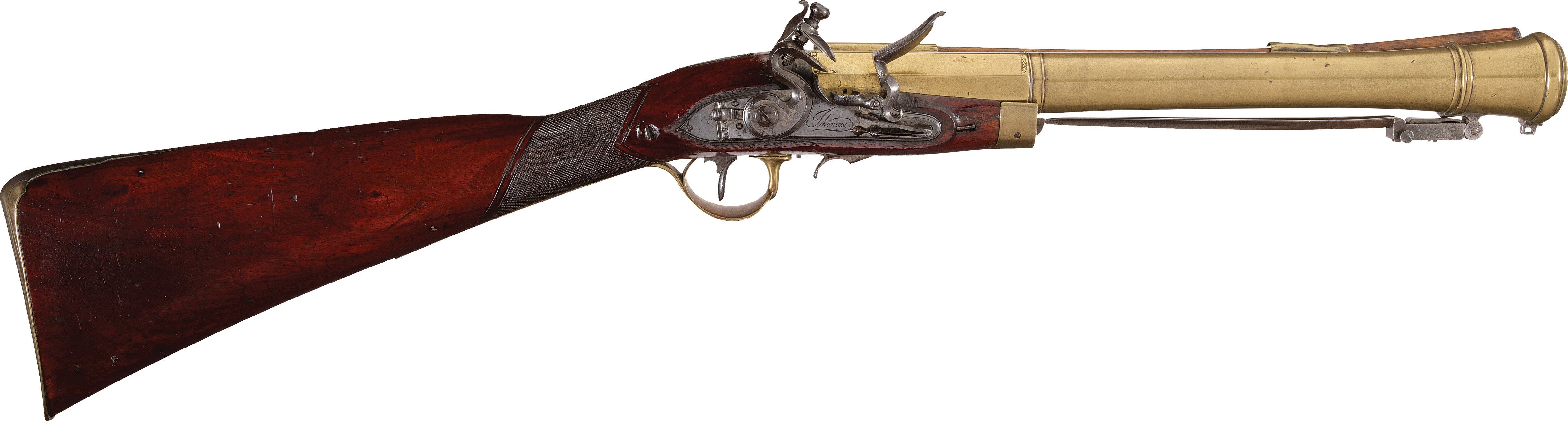 Thomas Brass Barreled Flintlock Blunderbuss | Rock Island Auction