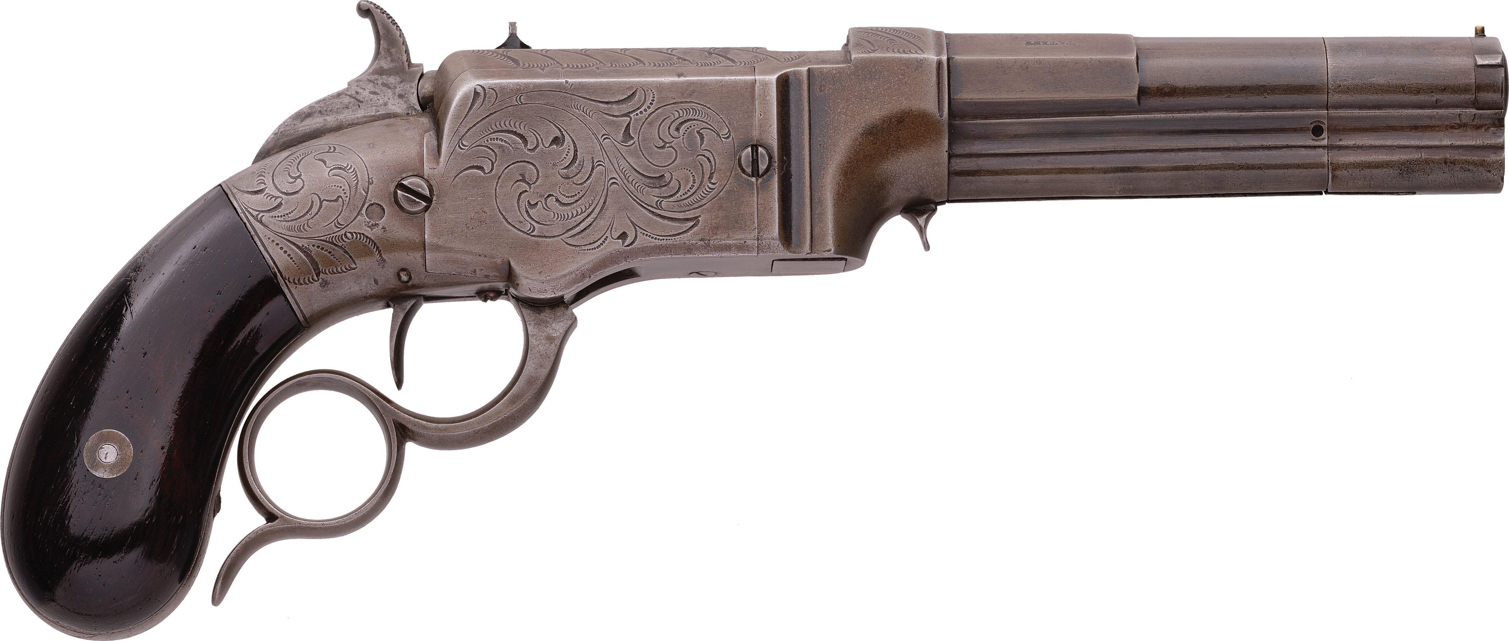 Engraved Smith & Wesson Volcanic Small Frame No. 1 Pistol | Rock Island ...