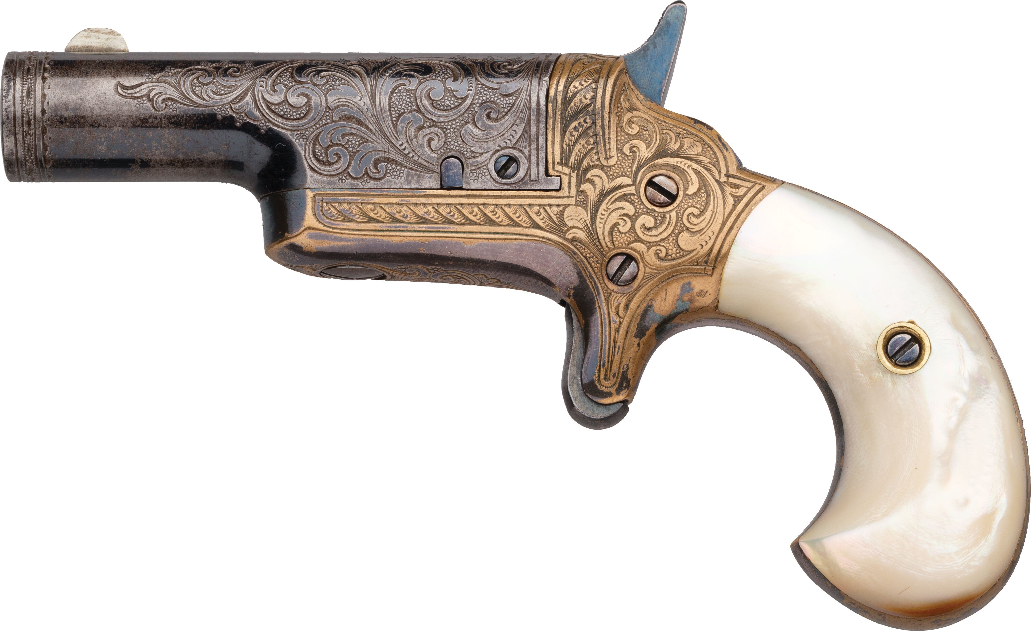 Engraved, Silver Plated Colt Third Model "Thuer" Derringer | Rock ...