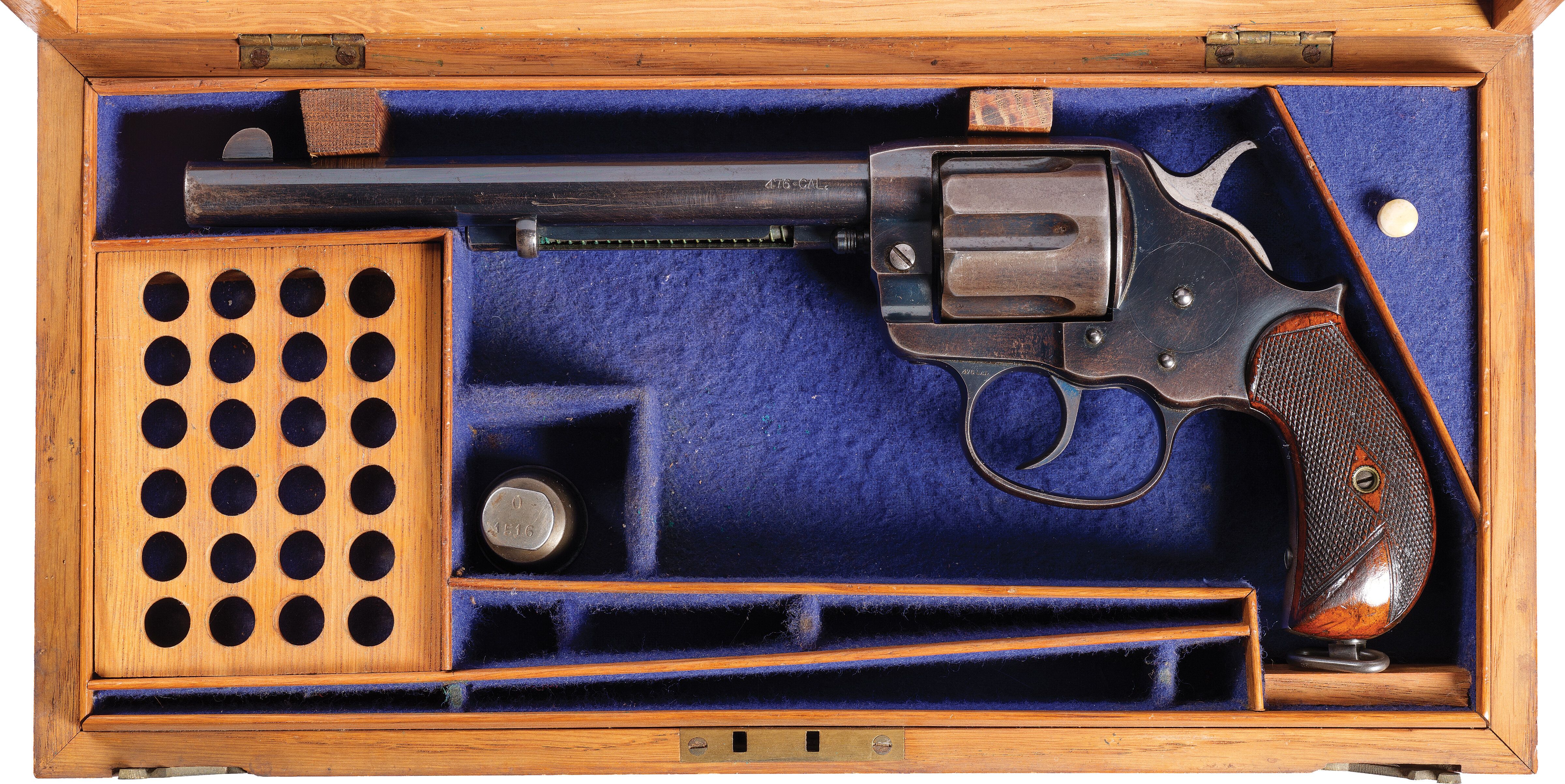 London Agency Colt 1878 Revolver in .476 Eley with Case, Letter | Rock ...