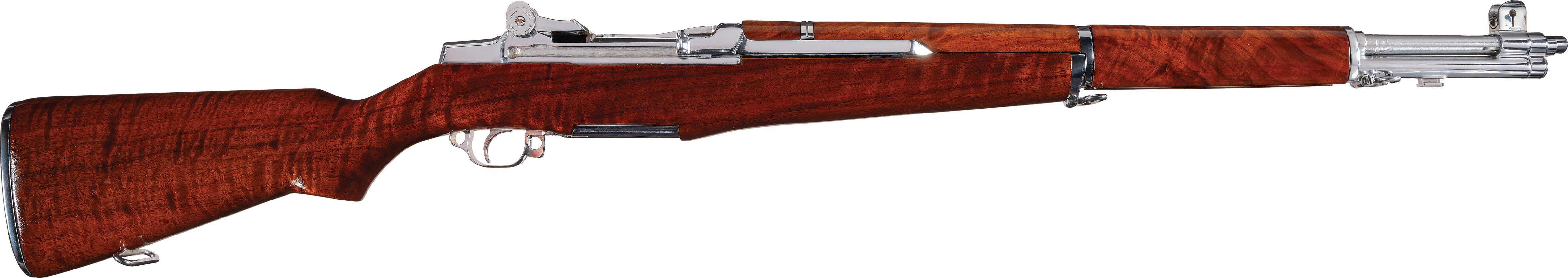 Rare Chrome Plated Winchester "Presentation" M1 Garand Rifle | Rock ...