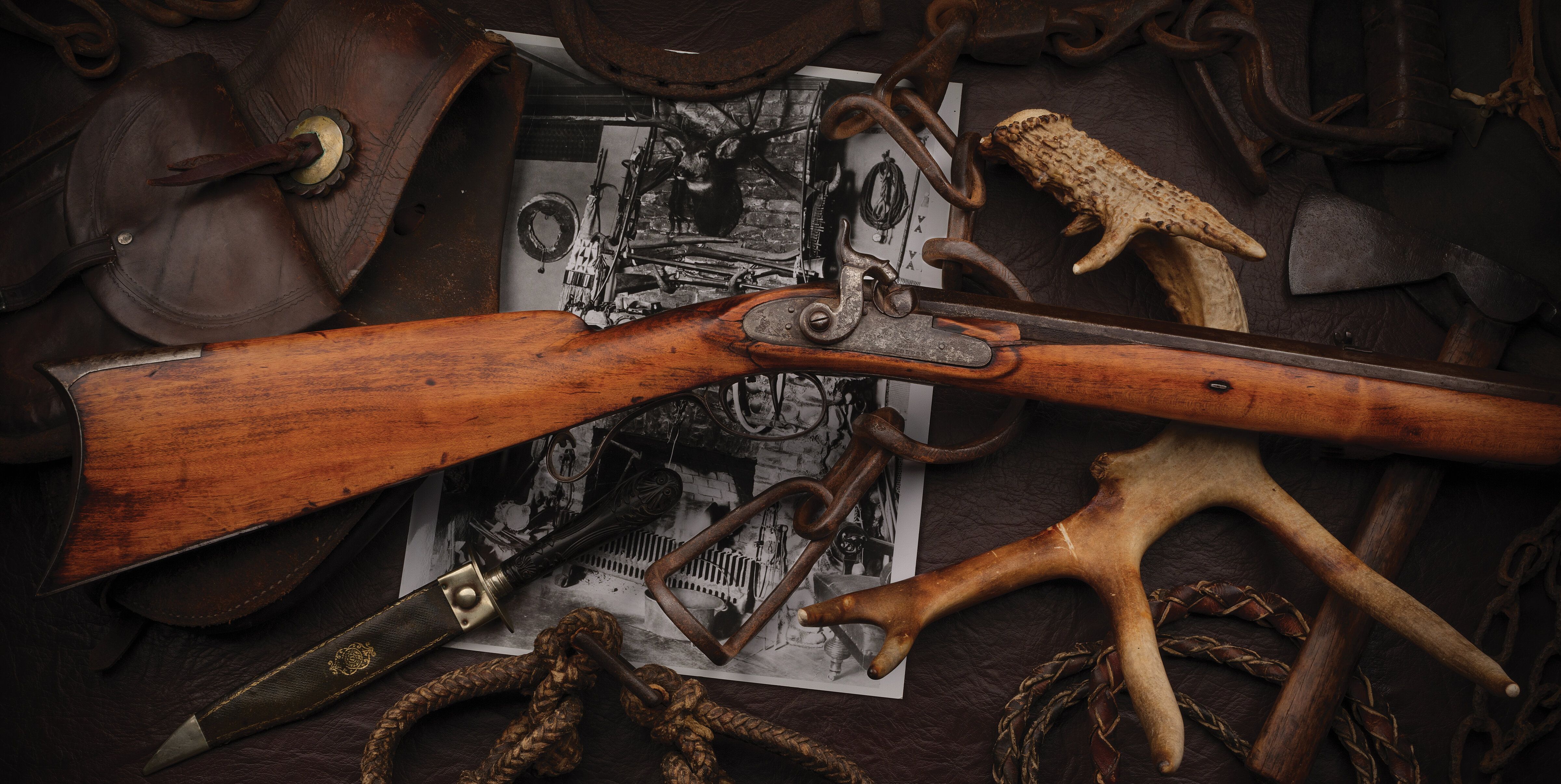 S. Hawken St. Louis Full-Stock Percussion Rifle | Rock Island Auction