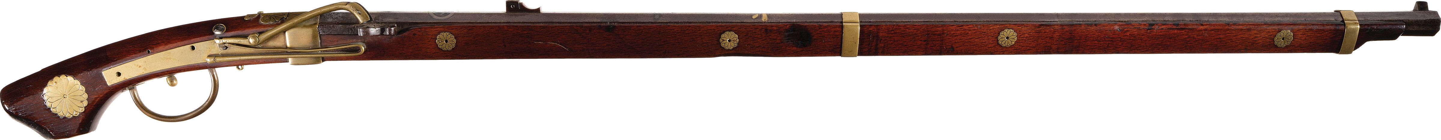 Japanese Tanegashima Matchlock Arquebus with Turtle Flask | Rock Island ...