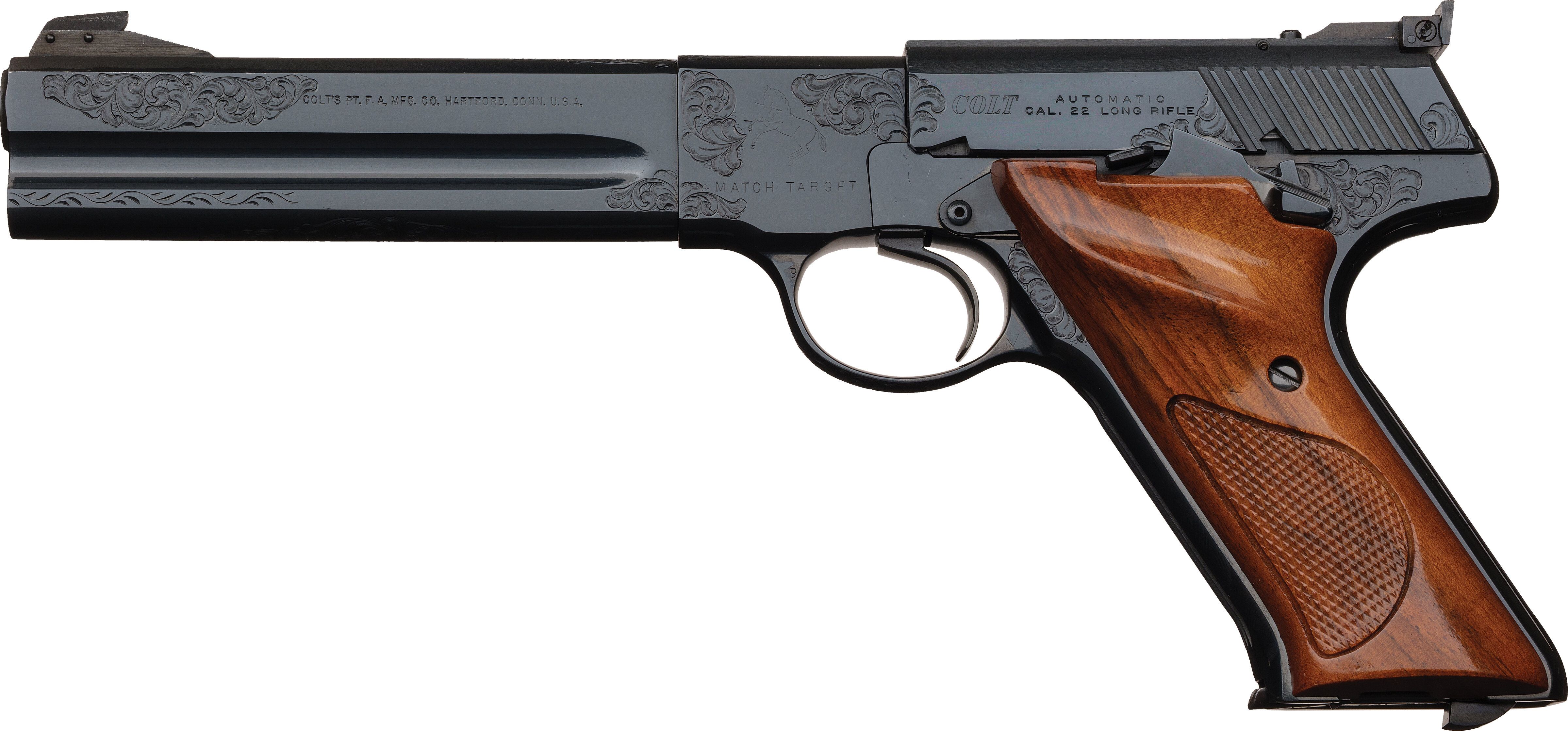 Engraved Colt Woodsman Match Target Pistol with Factory Letter | Rock ...