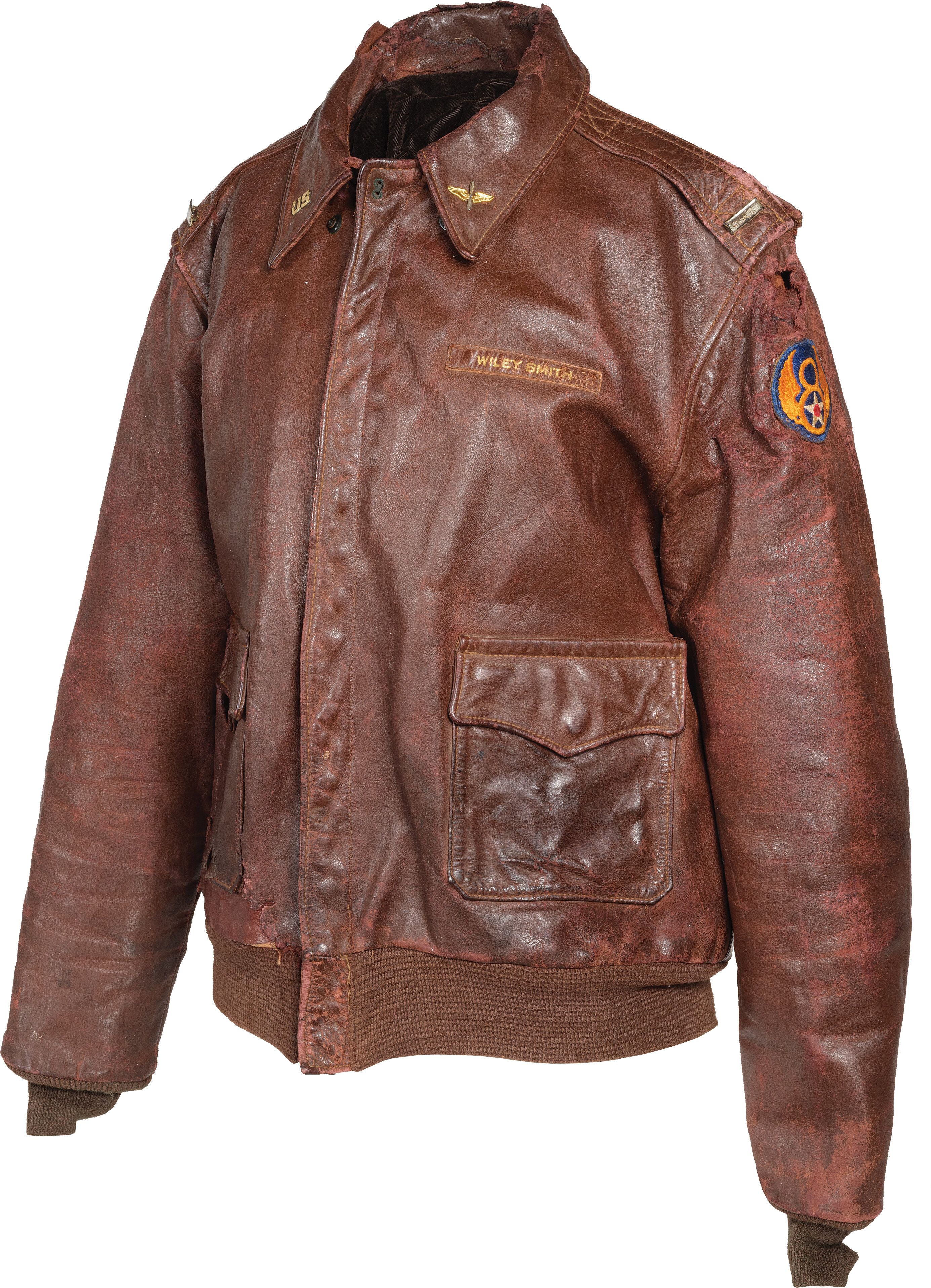 Identified WWII U.S. A-2 Flight Jacket for 100th Bomb Group | Rock ...