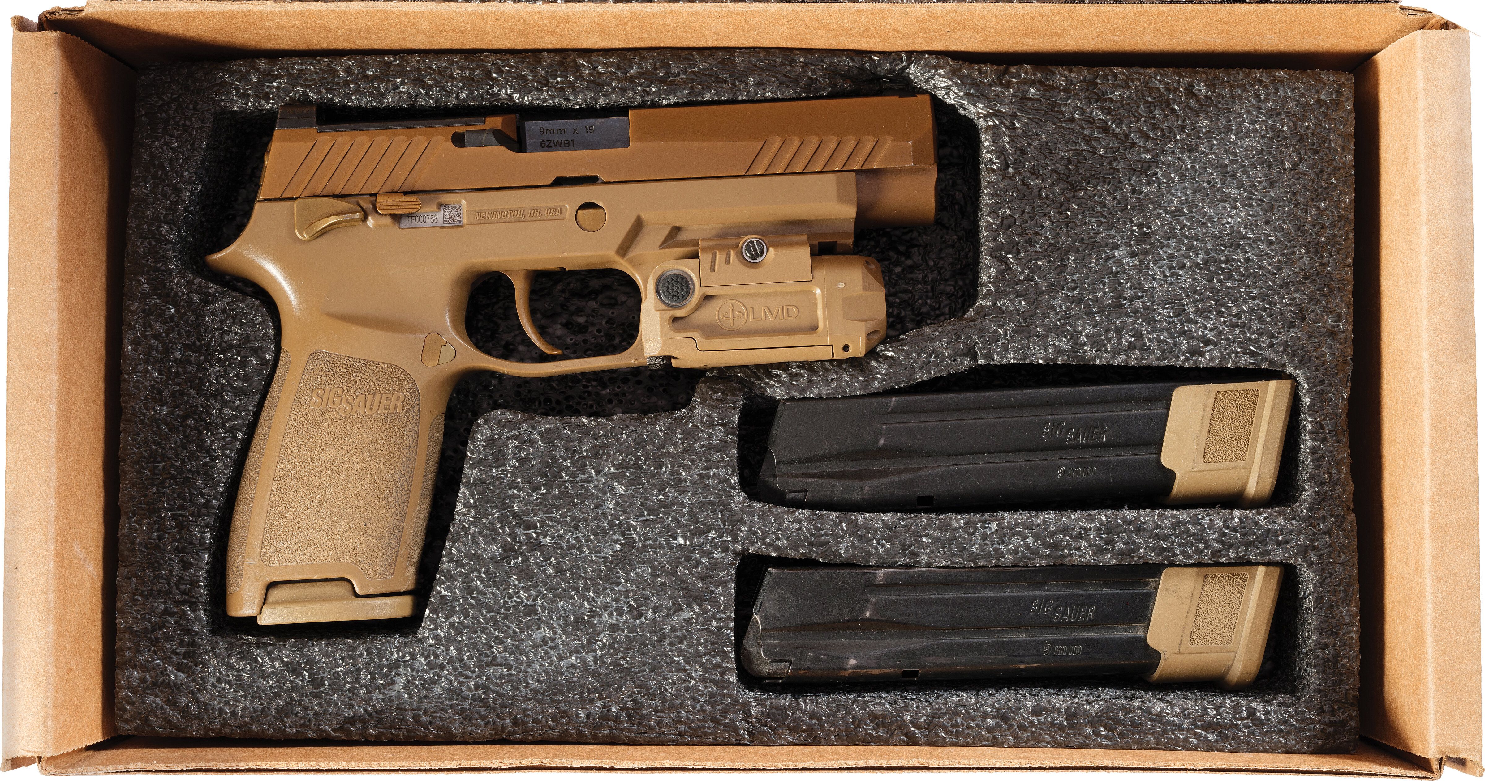 U.S. Army Surplussed SIG Sauer M17 Pistol with LDM PAiL and Box | Rock ...