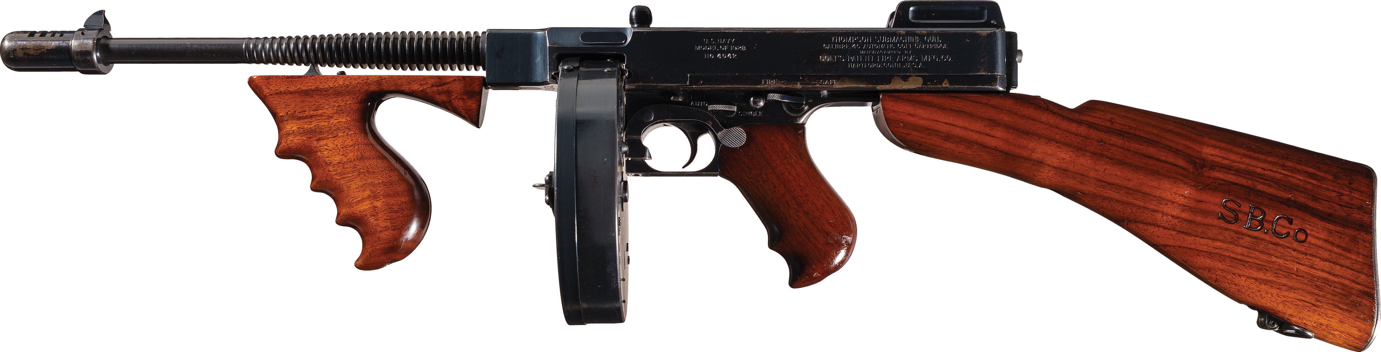 Colt Model 1921/28 Navy Thompson, Class III/NFA C&R Machine Gun | Rock ...