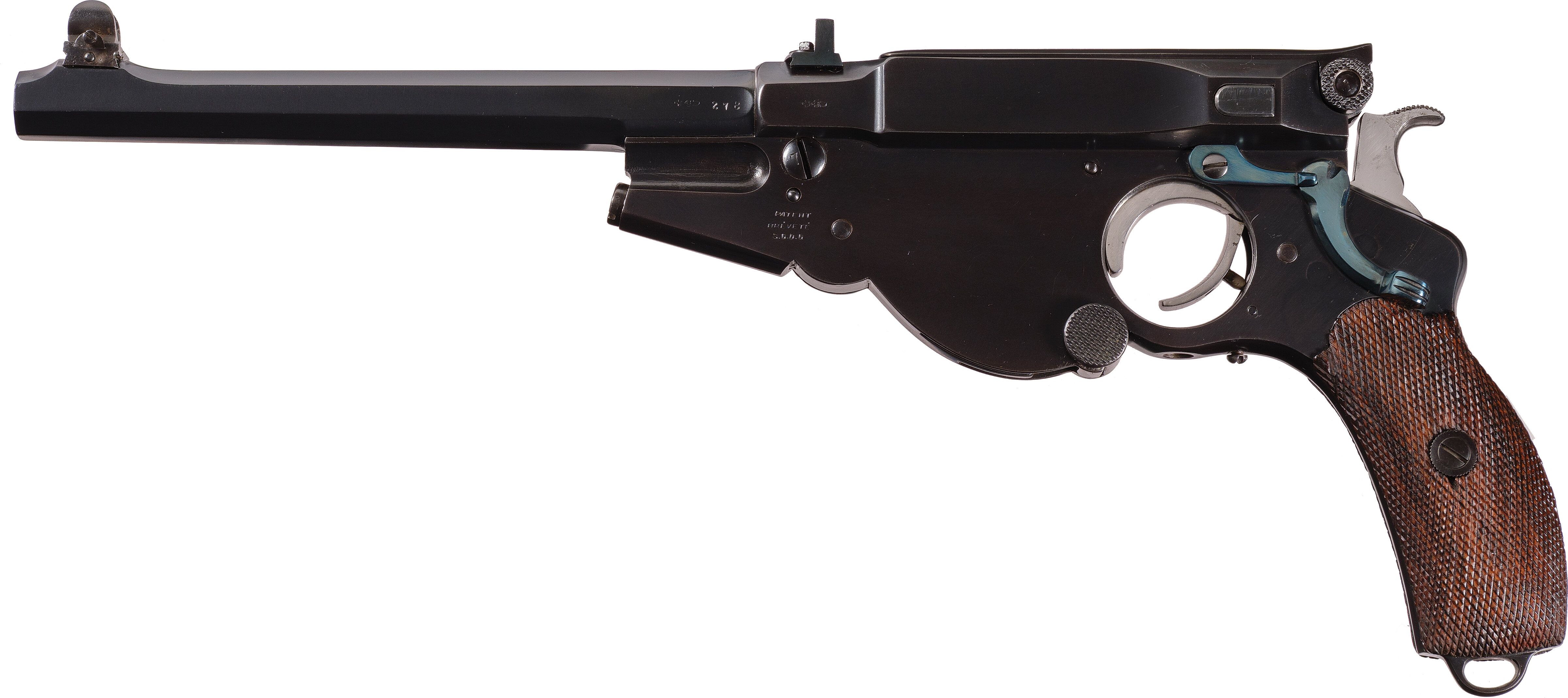 Schilling 1896 Bergmann Number 3 Pistol in Target Configuration | Rock ...