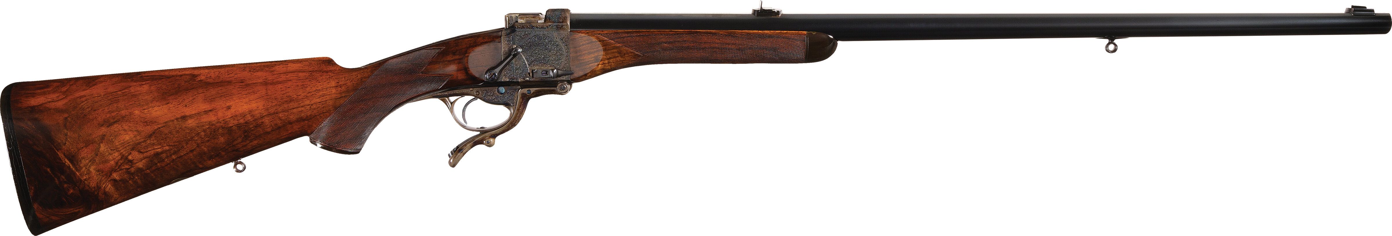 George Gibbs Farquharson Patent Falling Block Single Shot Rifle | Rock ...