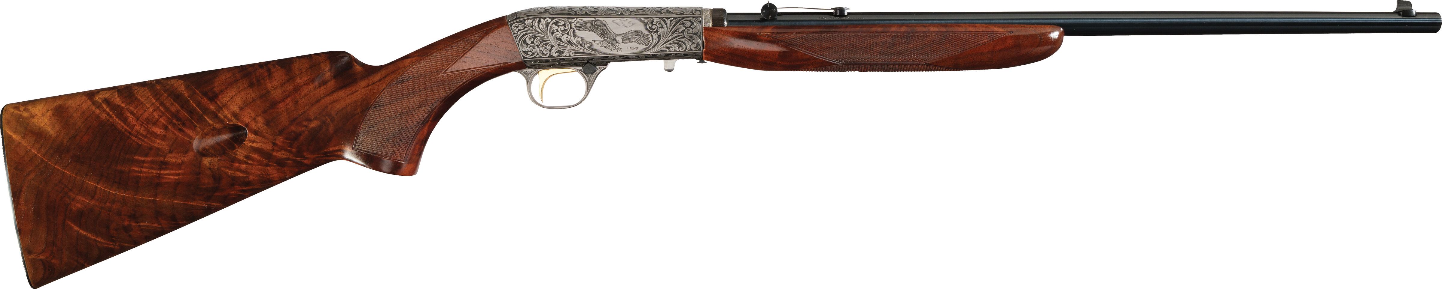 Ron Reimer Engraved Belgian Browning .22-Auto Rifle | Rock Island Auction