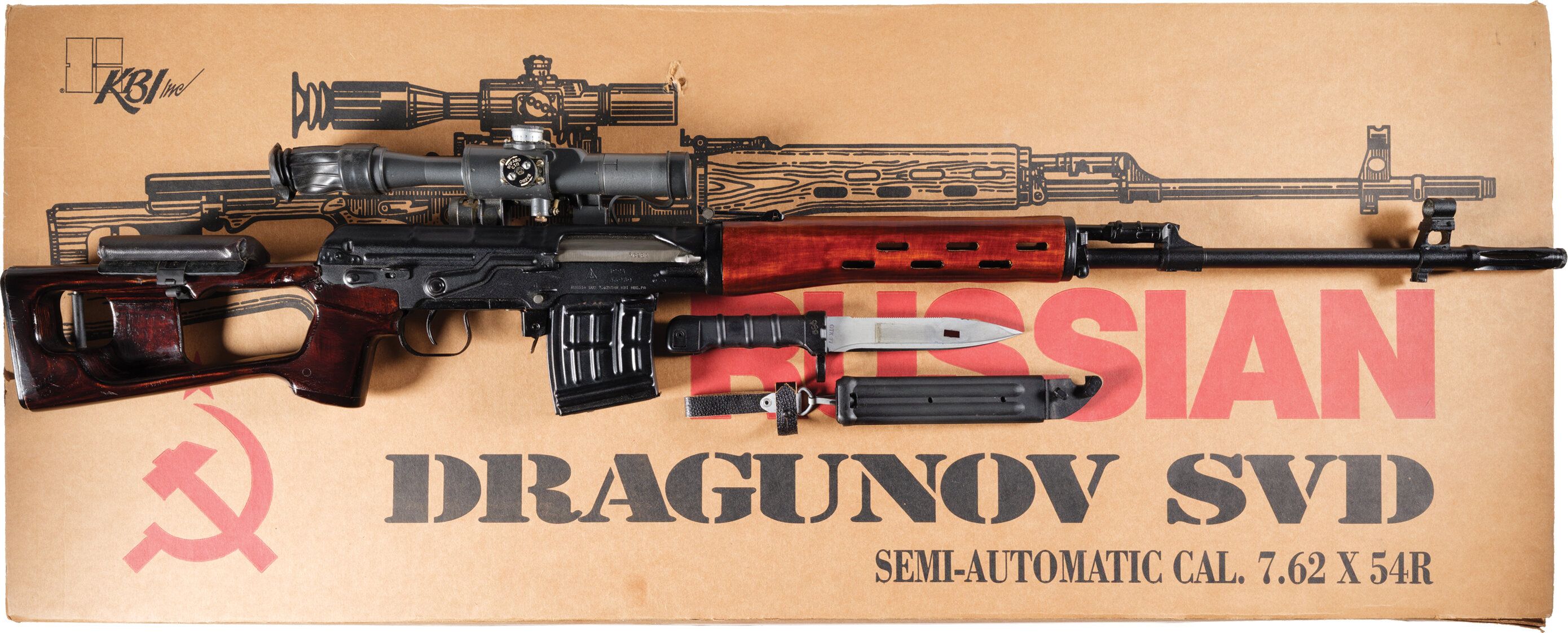 Russian Izhevsk SVD Dragunov Sniper Rifle with Accessories | Rock ...