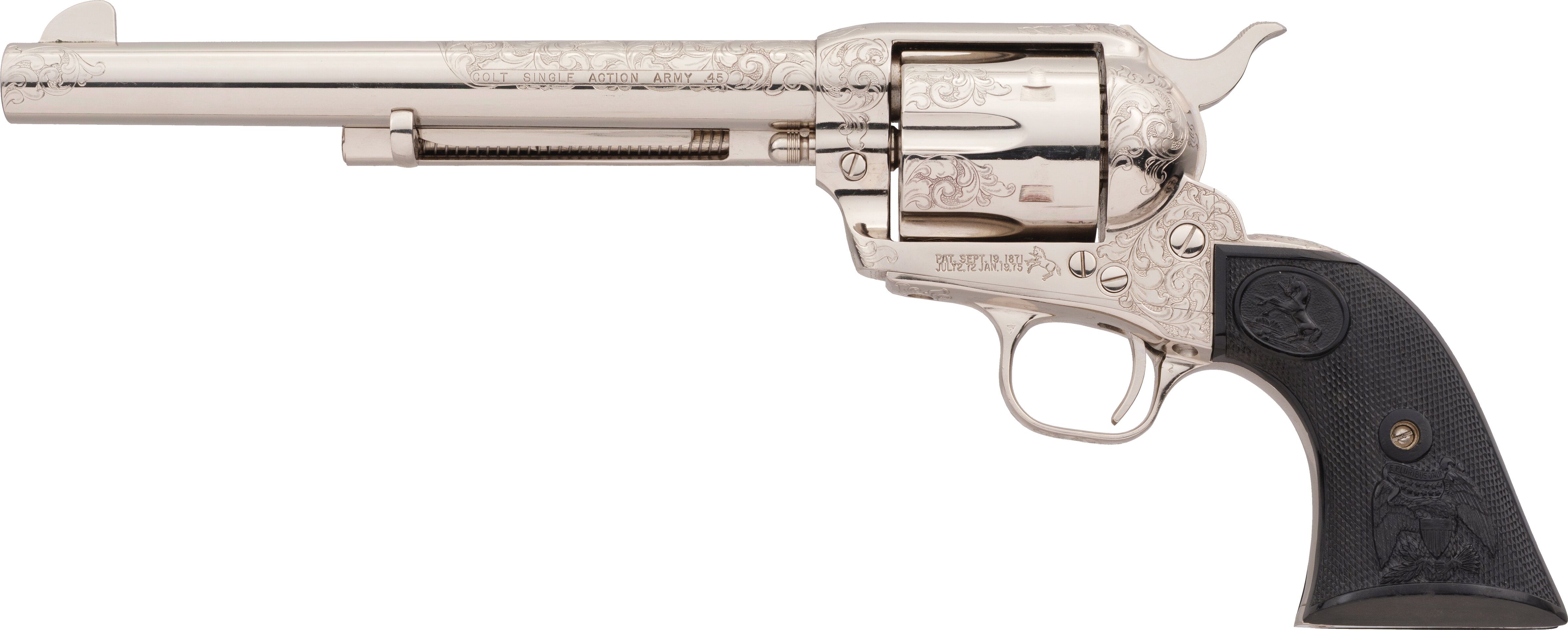 Kamyk Engraved Colt Third Generation Single Action Army Revolver | Rock ...