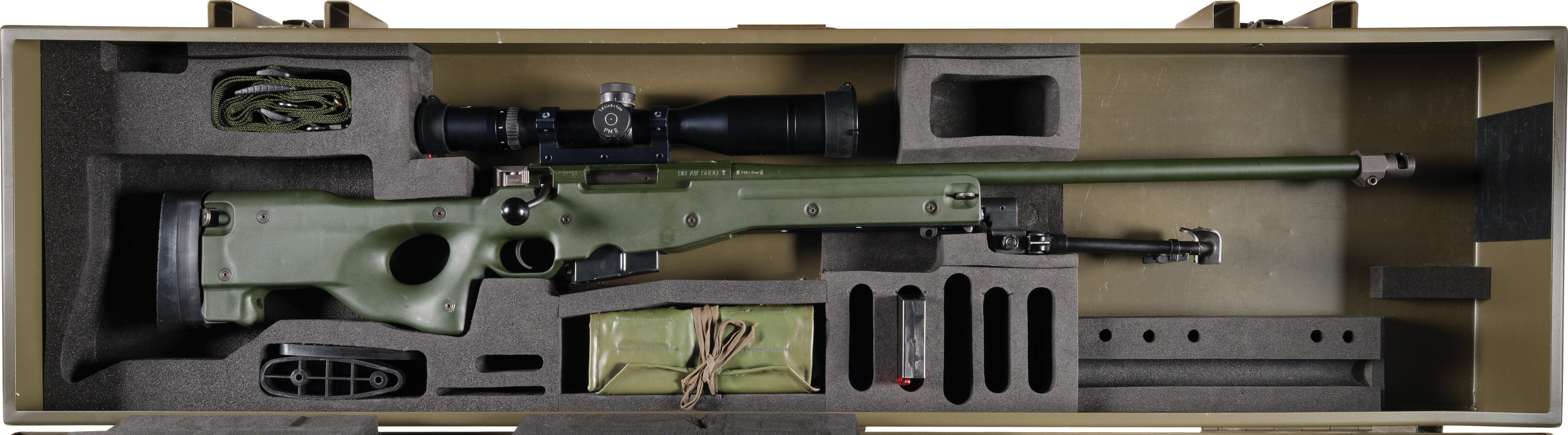 Accuracy International Arctic Warfare Sniper Rifle with Scope | Rock ...