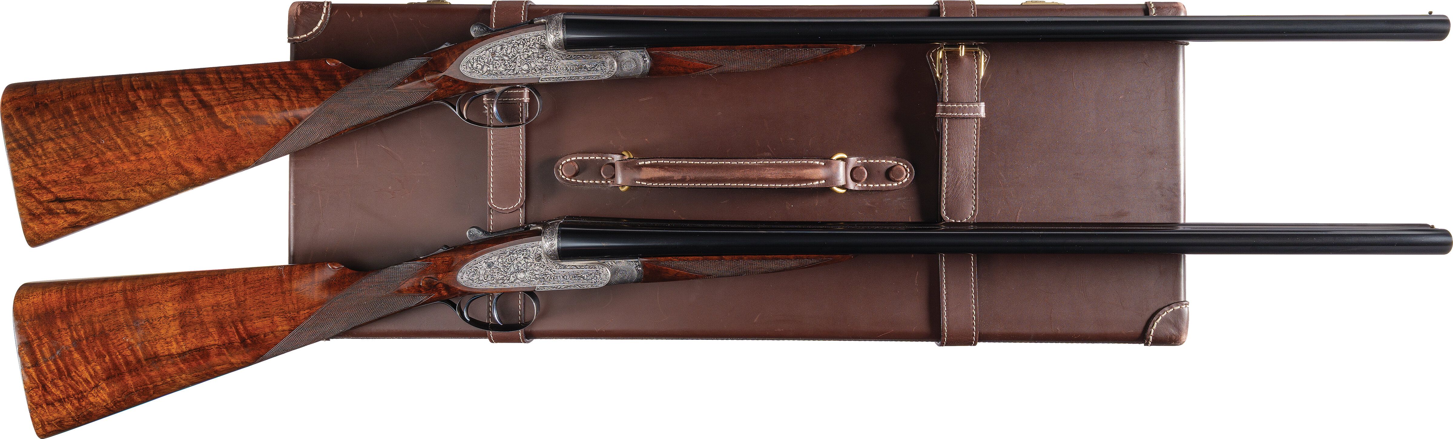 Engraved Pair of Watson Bros. Sidelock Double Barrel Shotguns | Rock ...