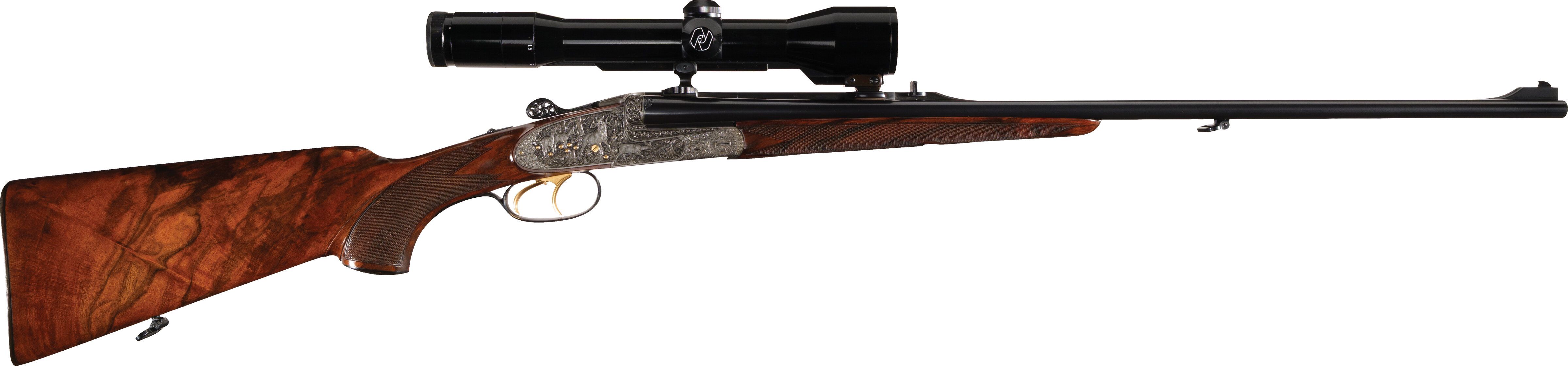 Obiltschnig Engraved Ludwig Borovnik Sidelock Double Rifle | Rock ...