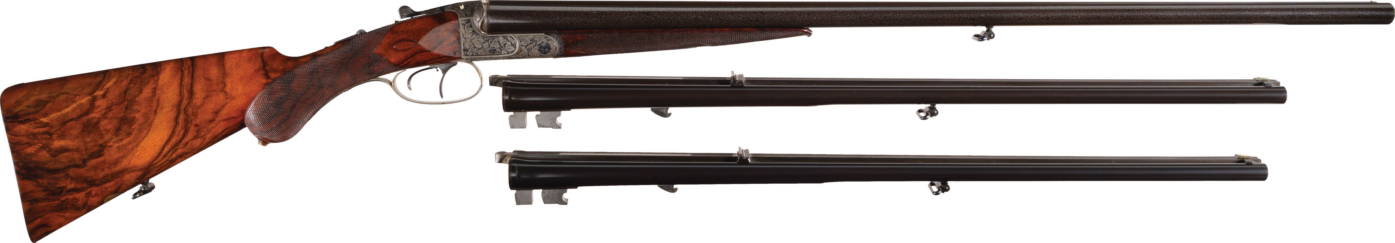G. Wilcke Double Rifle with Extra Shotgun and Cape Gun Barrels | Rock ...