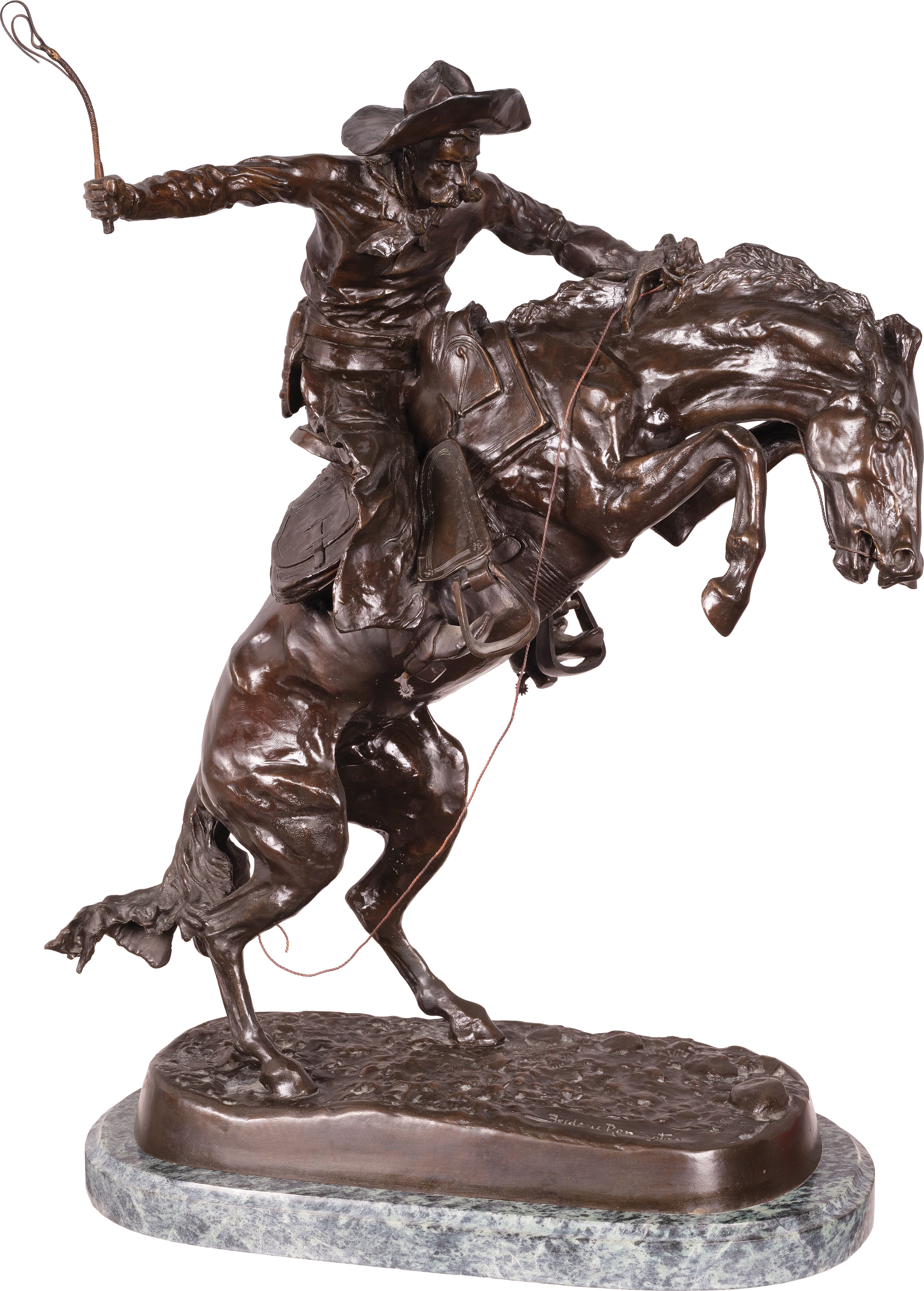 Bronze Statue "Bronco Buster" by Frederic Remington | Rock Island Auction