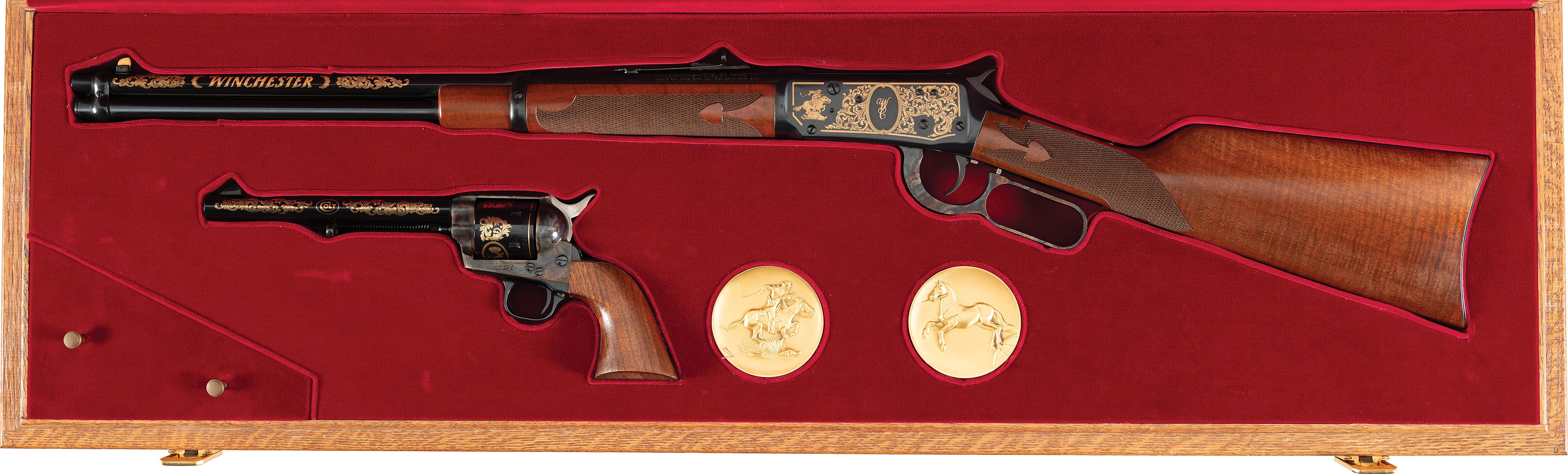 Cased Winchester-Colt Commemorative Paired Set | Rock Island Auction