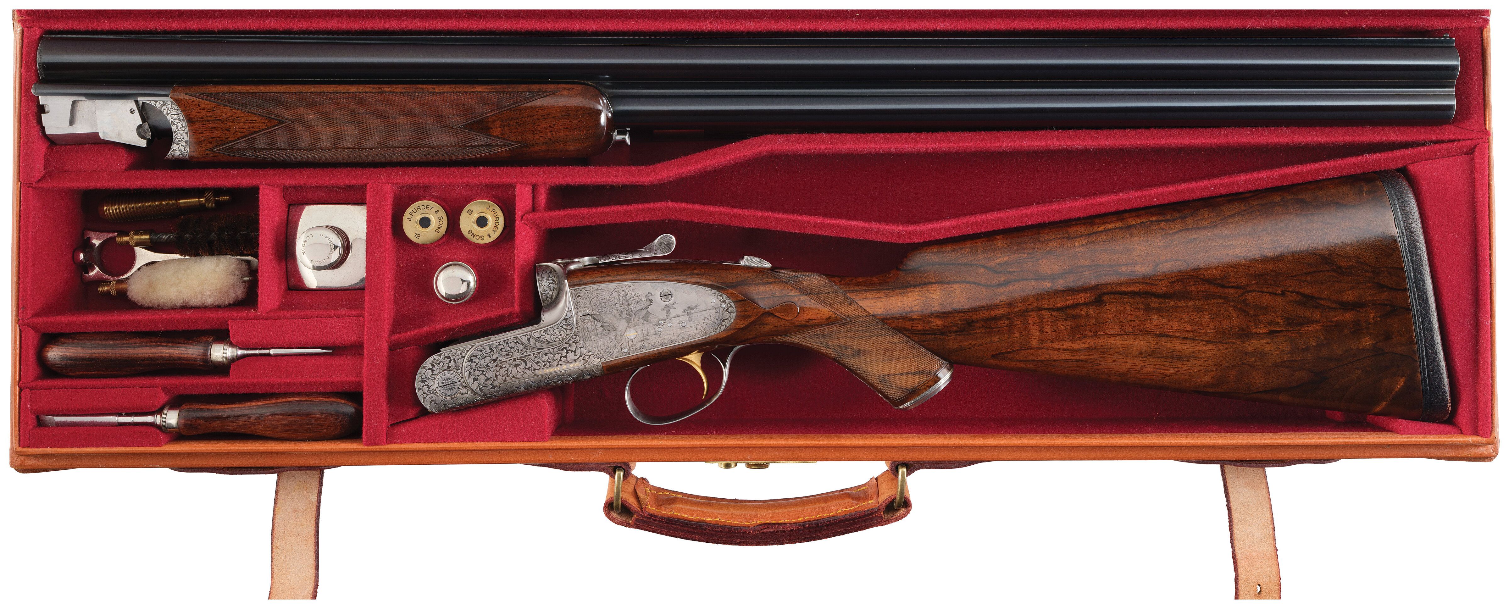 S. Coggan Engraved J. Purdey & Sons Sidelock Over/Under Shotgun | Rock ...