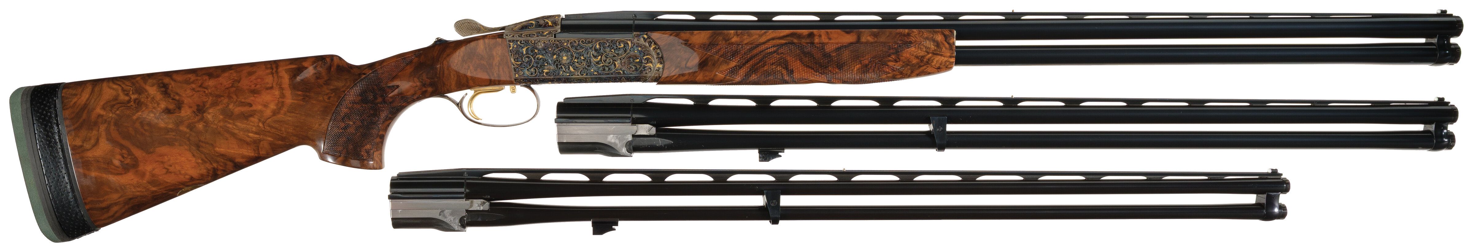 Bonsi Brothers Engraved Krieghoff K-20 Shotgun Three Barrel Set | Rock ...