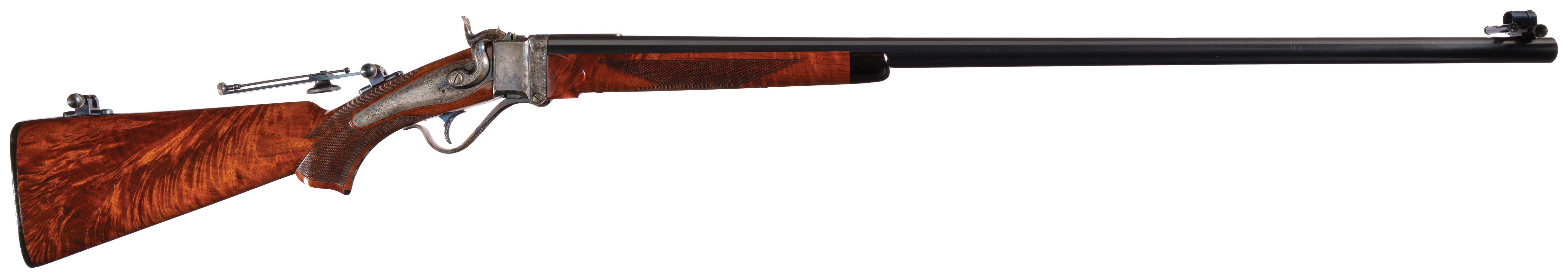 Engraved Axtell Rifle Co. New Sharps Model 1877 Creedmoor Rifle | Rock ...