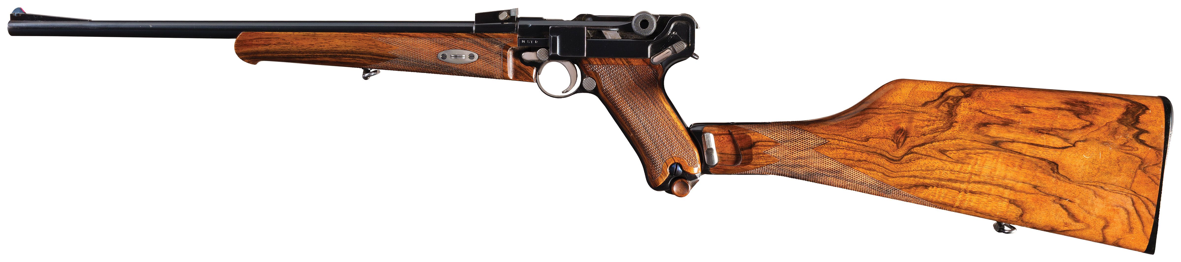 Desirable DWM/J. Martz 1902 Luger Pistol-Carbine with Stock | Rock ...