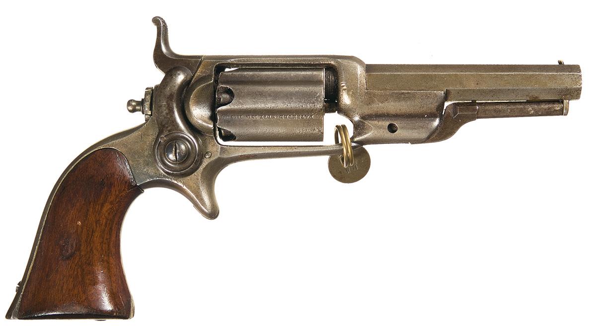 Two Colt Pocket Revolvers -A) Colt Model 1855 Sidehammer 'Root' | Rock ...