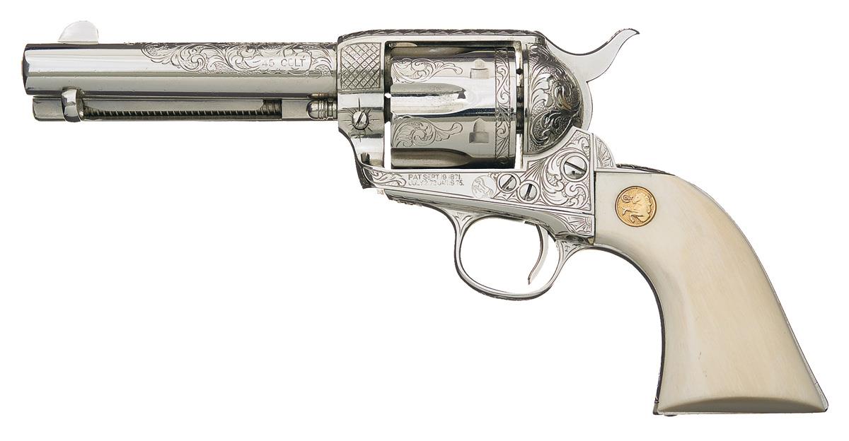Cased Engraved Colt Single Action Army Revolver | Rock Island Auction