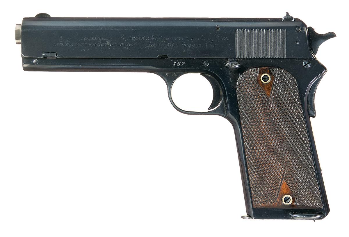 Rare U.S. Trials Colt Model 1907 Army Contract Semi-Automatic Pi | Rock ...