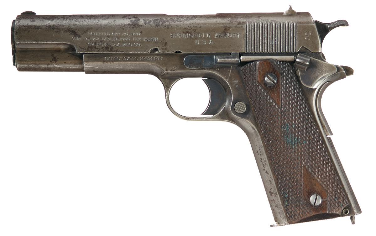 Scarce WWI Springfield Armory Model 1911 Pistol | Rock Island Auction