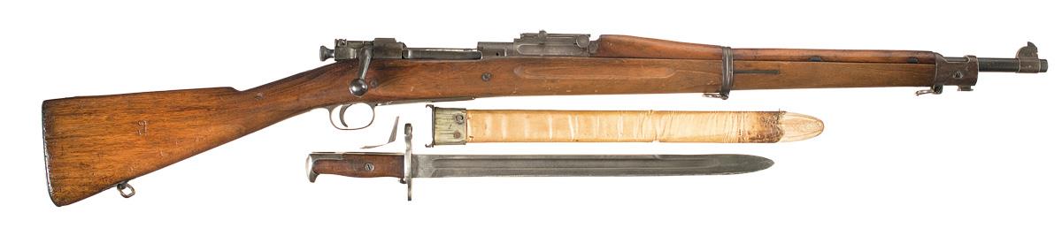 U.S. WWI Springfield Model 1903 Bolt Action Rifle with Bayonet | Rock ...