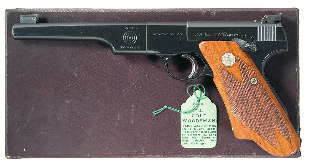 Colt Woodsman Match Target Semi Automatic Pistol with Box | Rock Island ...