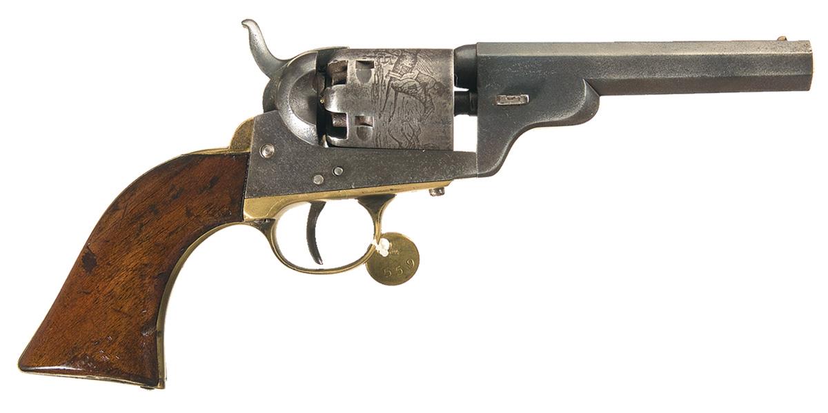 Belgian Colt Copy Brevete Wells Fargo Percussion Revolver | Rock Island ...
