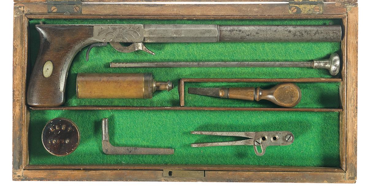Ethan Allen First Model Pocket Rifle with Case and Accessories | Rock ...