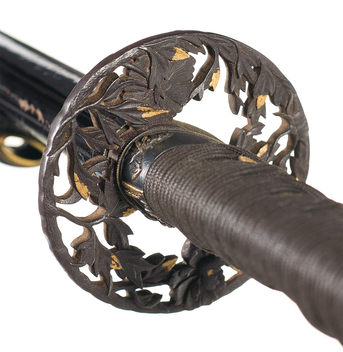 Japanese Sword with Engraved Blade and 2 Unrelated Framed Samura | Rock ...