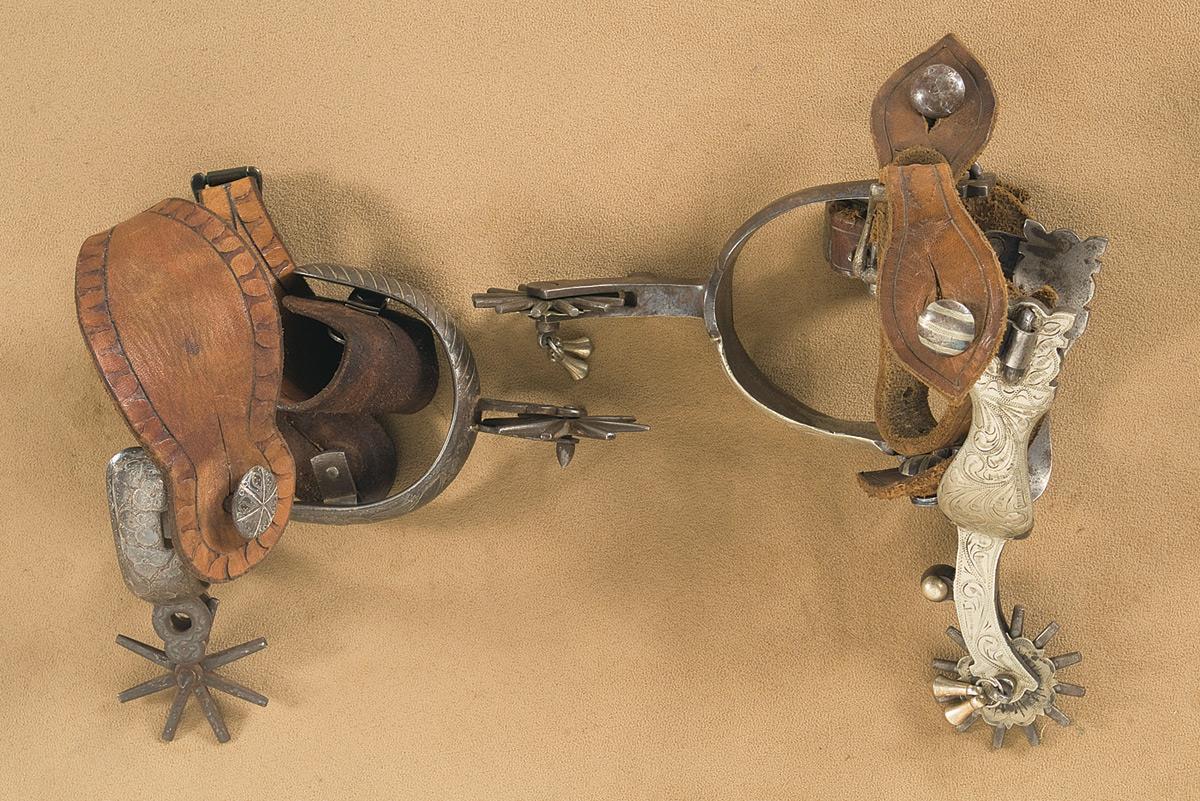 Two Pairs of Large Fancy Spurs | Rock Island Auction