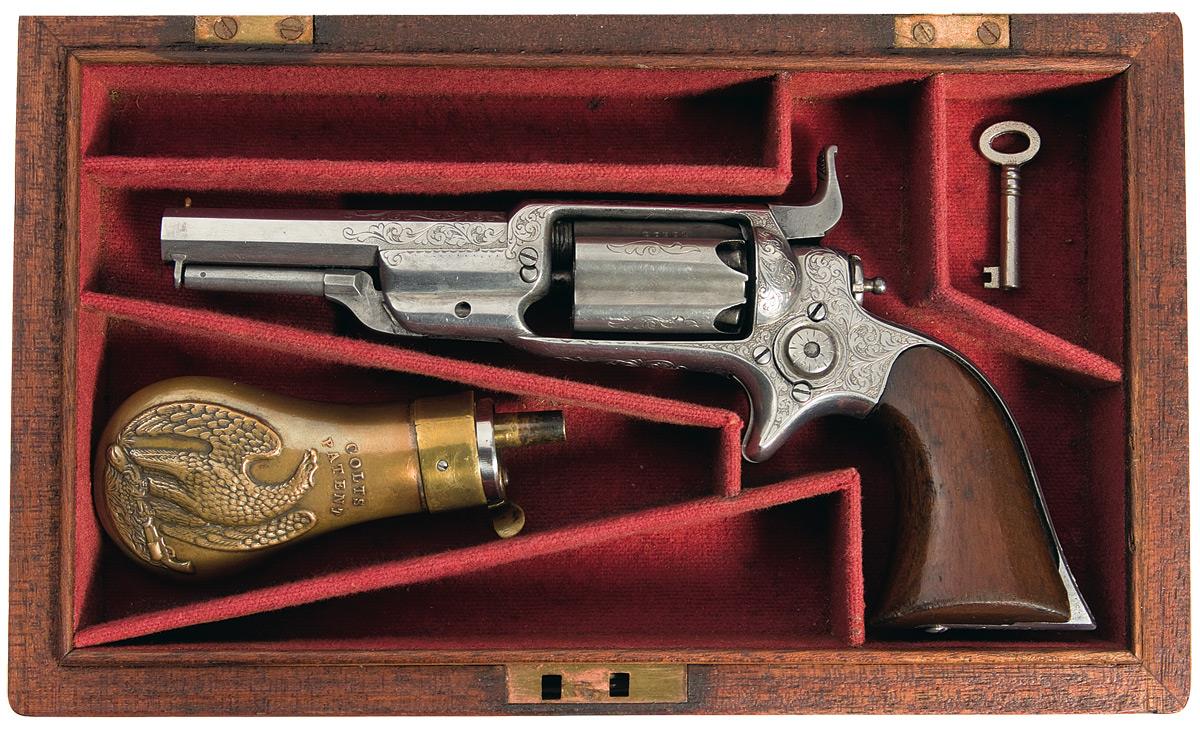 Cased Custom Engraved Colt Model 2 1855 Root Revolver | Rock Island Auction